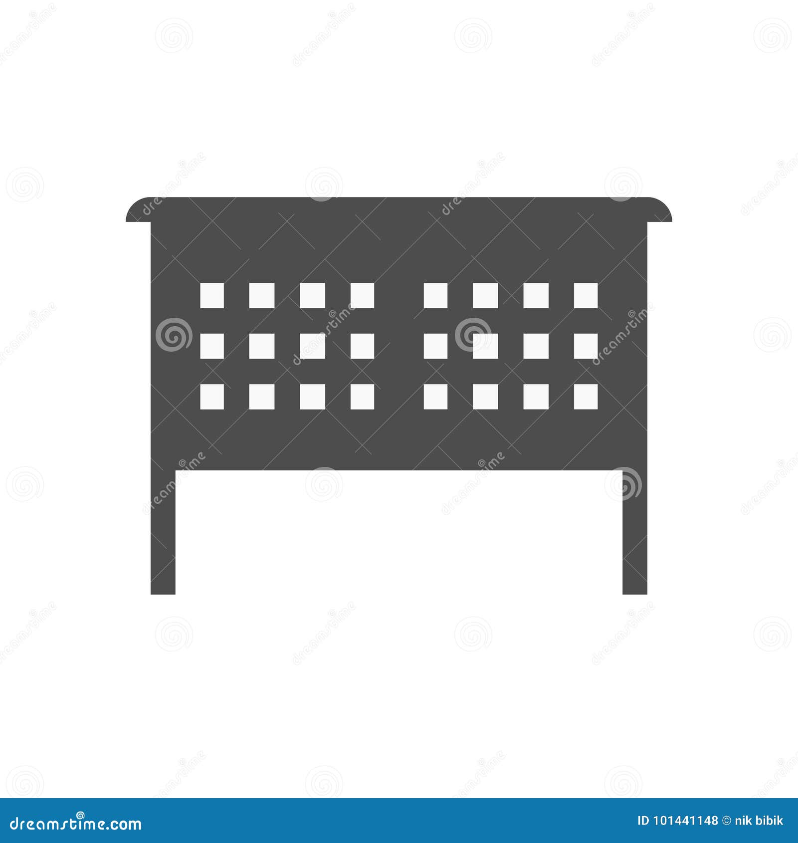 Rabbit Hutch in Flat Design, Vector. Stock Vector - Illustration of ...