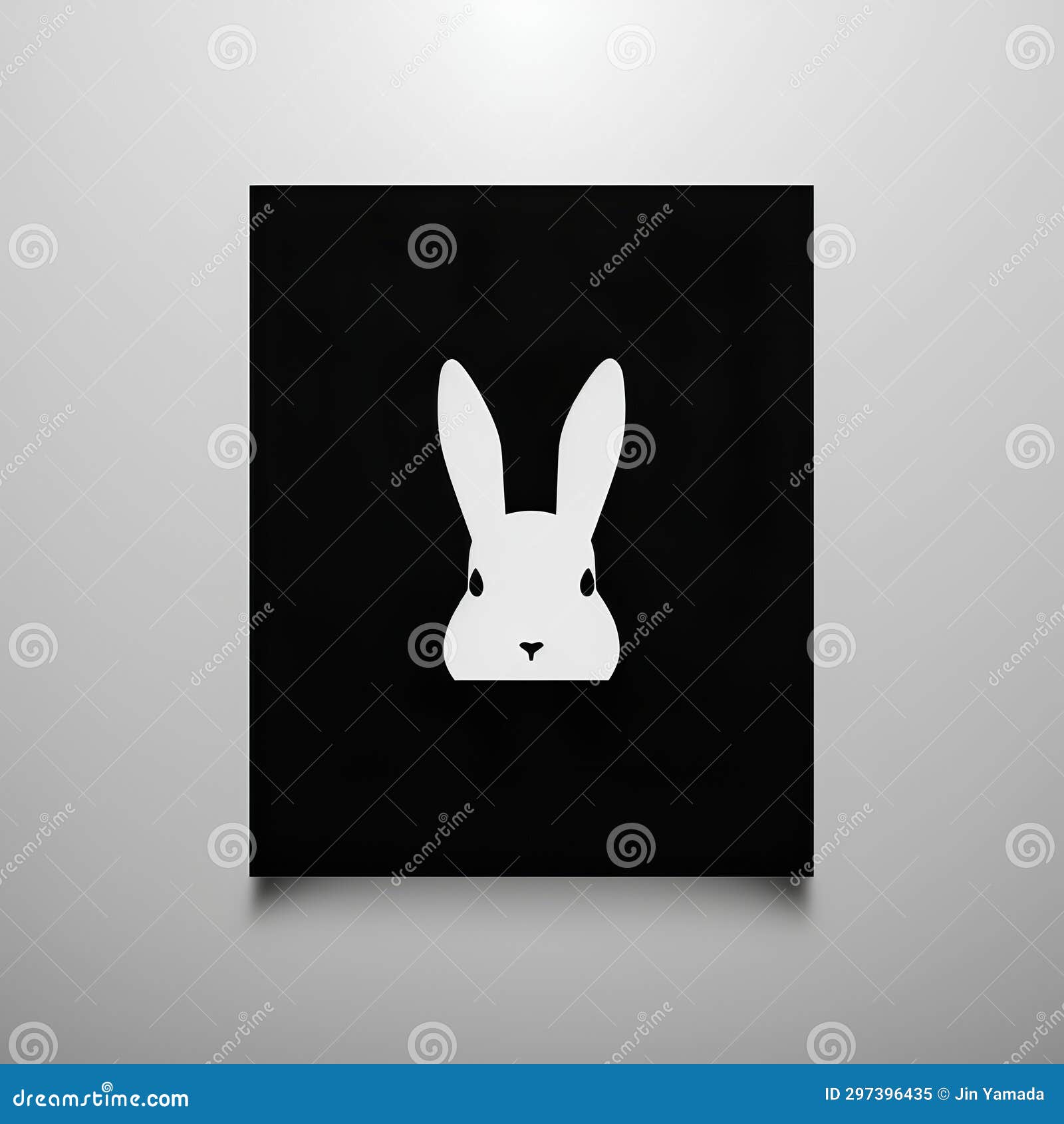 Rabbit Icon on a Black Background. Eps 10 Vector File Stock ...