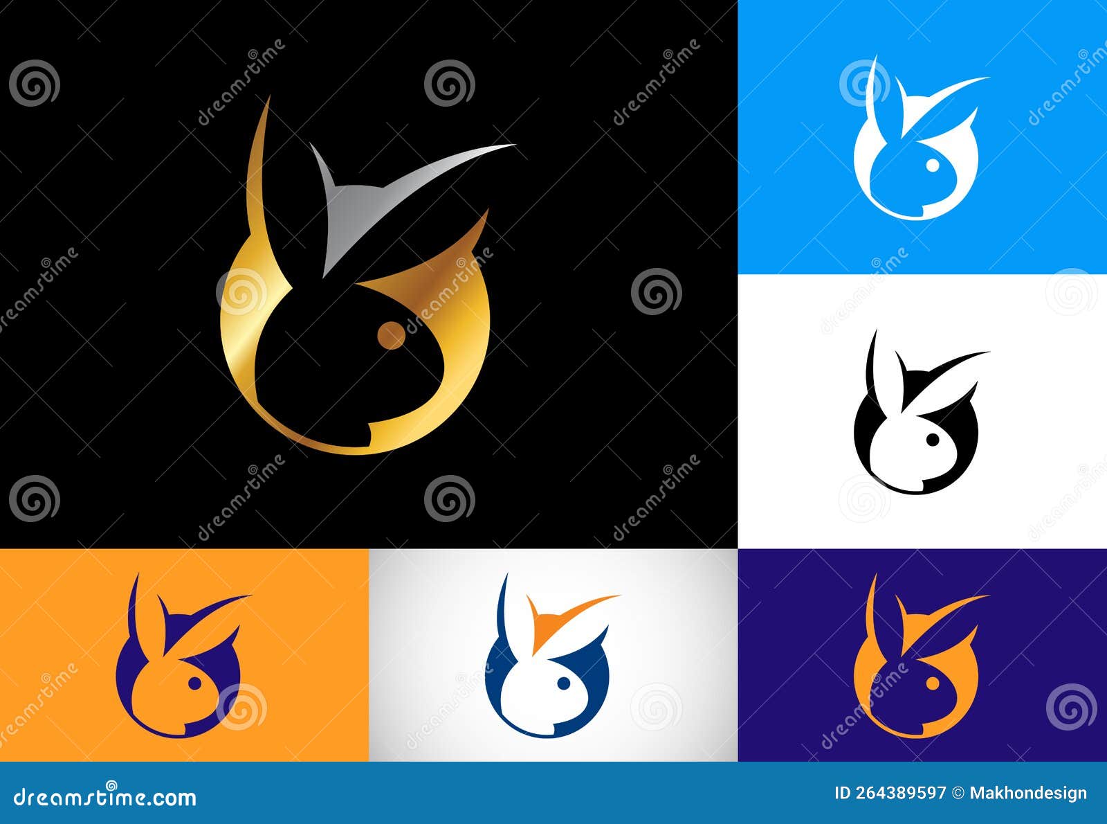 Rabbit Icon Logo Design, Creative Rabbit Logo Design. Animal Logo ...