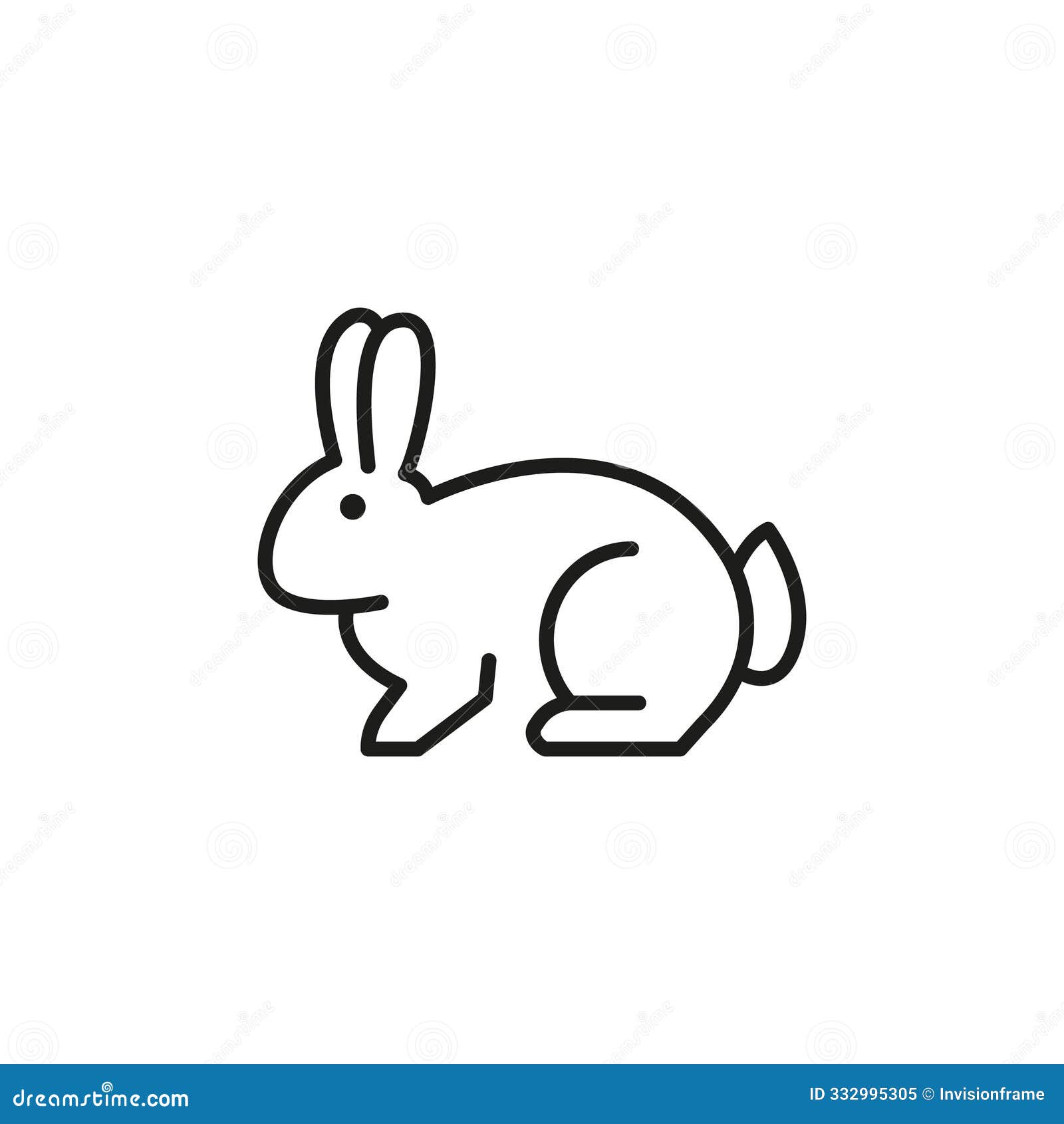 Rabbit Icon Outline stock vector. Illustration of agribusiness - 332995305