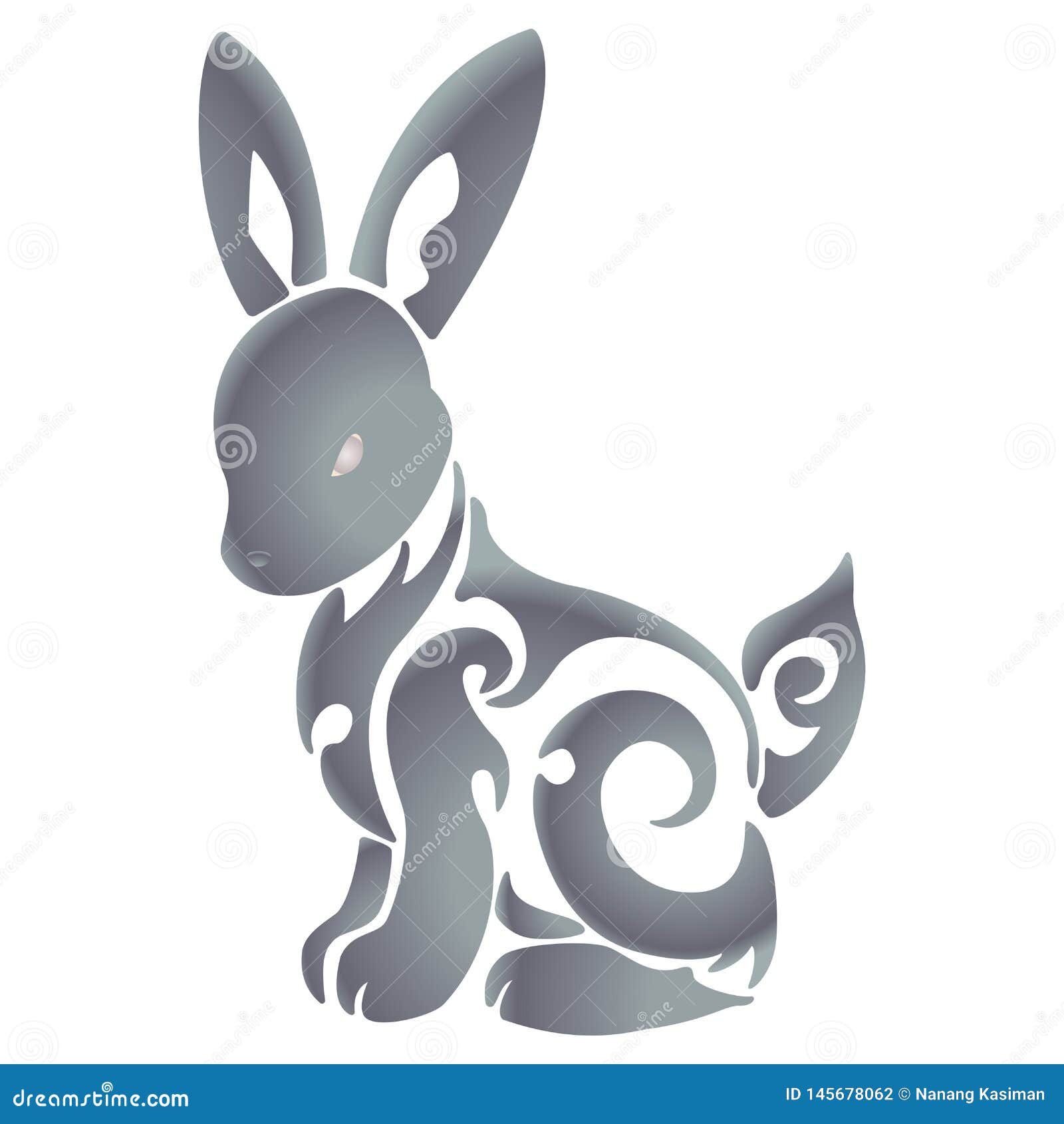 Rabbit icon stock vector. Illustration of spring, happy - 145678062