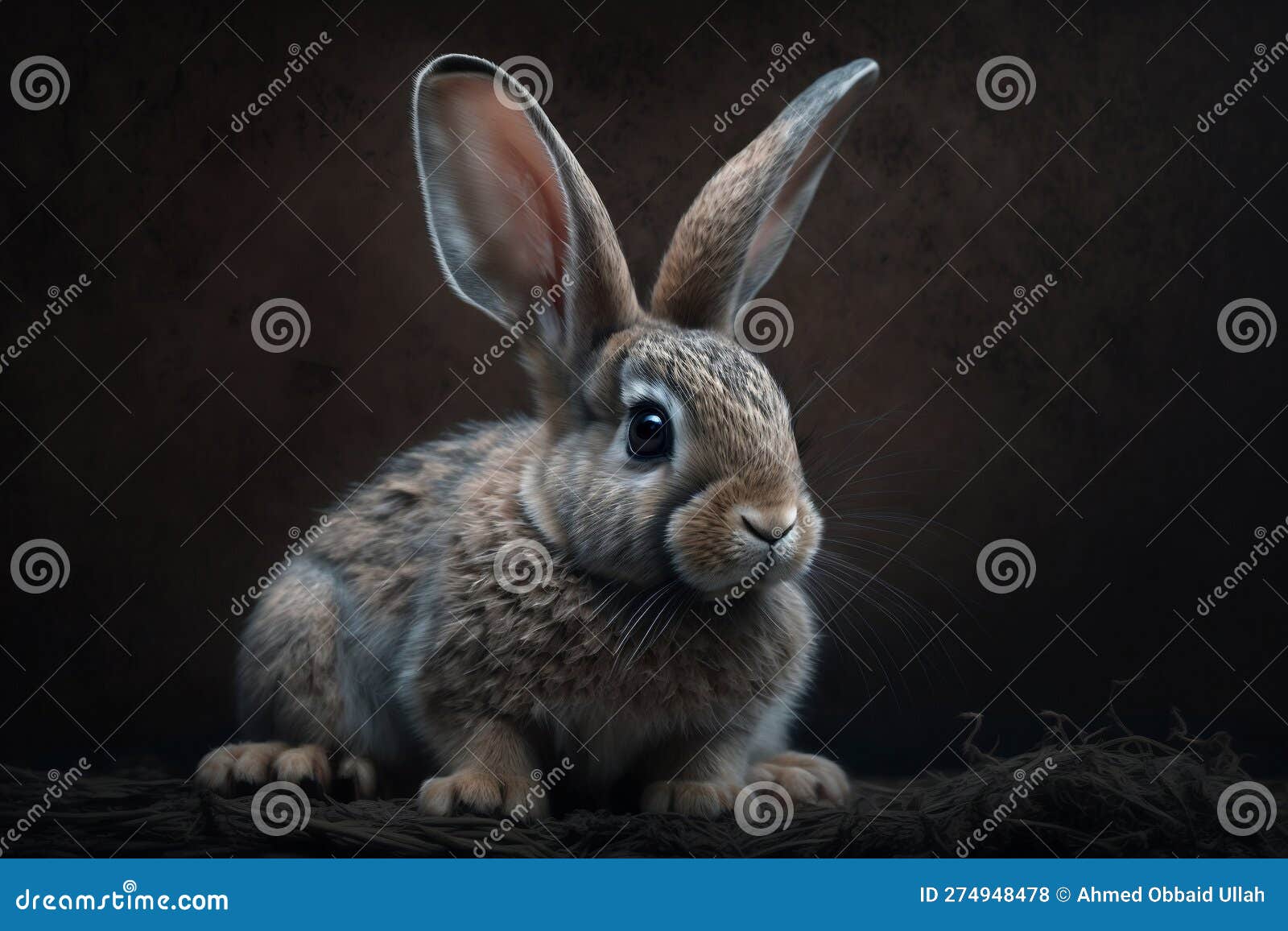 Rabbit Illuminated by Natural Light To Accentuate Its Features ...