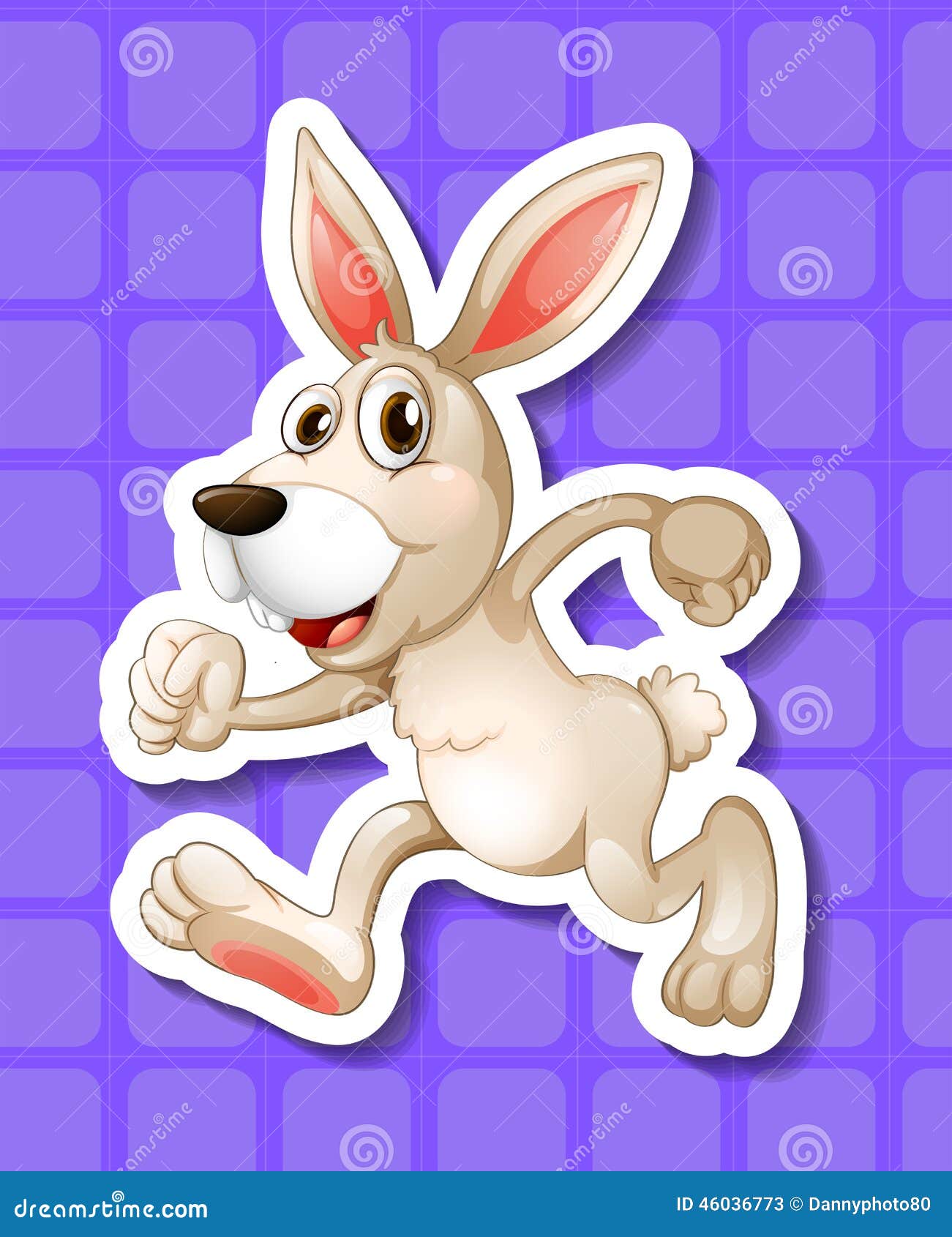 Rabbit stock vector. Illustration of alone, creature - 46036773