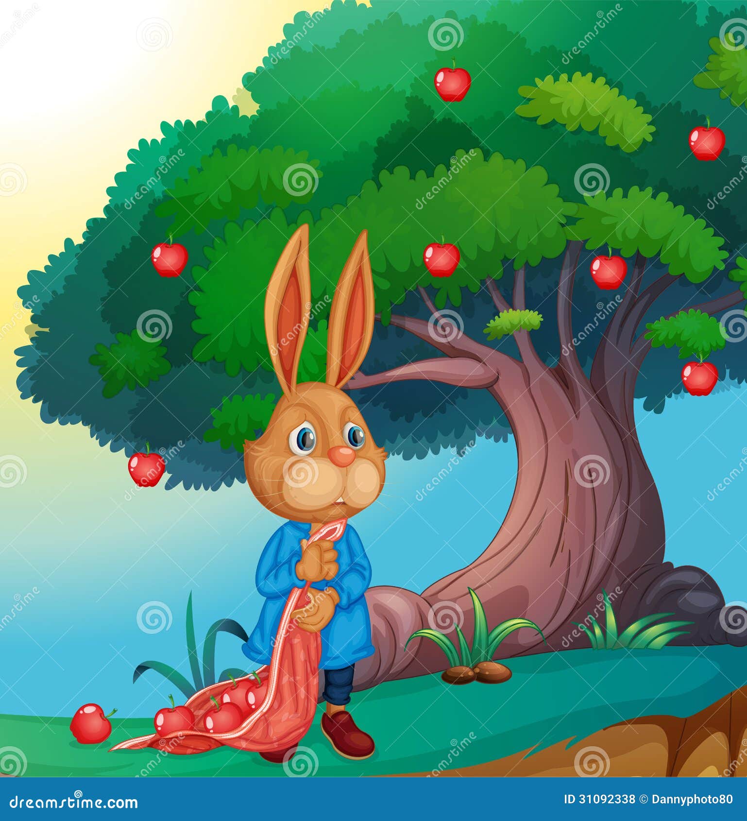 A rabbit stock vector. Illustration of jungle, animals - 31092338