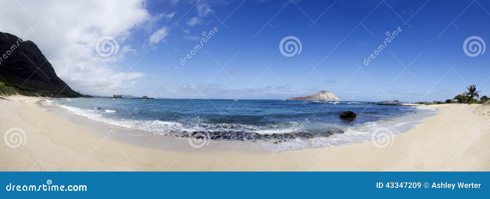 Rabbit Island Beach stock image. Image of sandy, mountain - 43347209