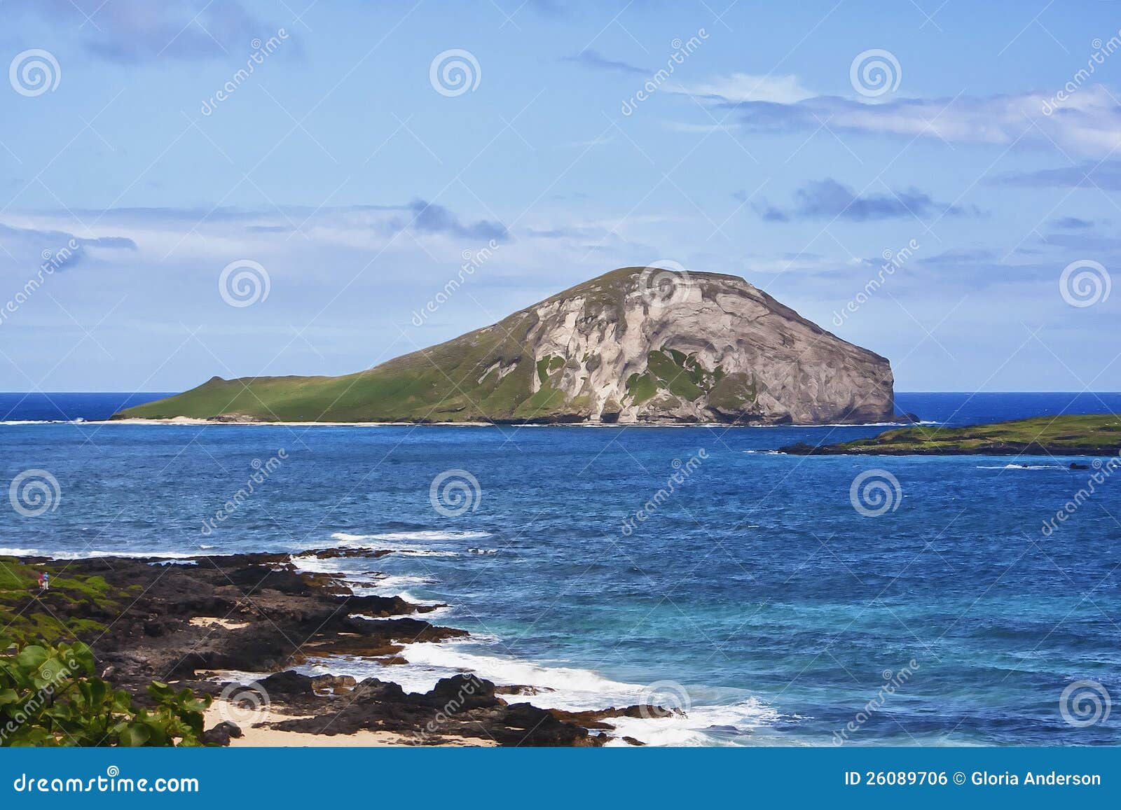 Rabbit Island Hawaii stock photo. Image of visit, vacation - 26089706