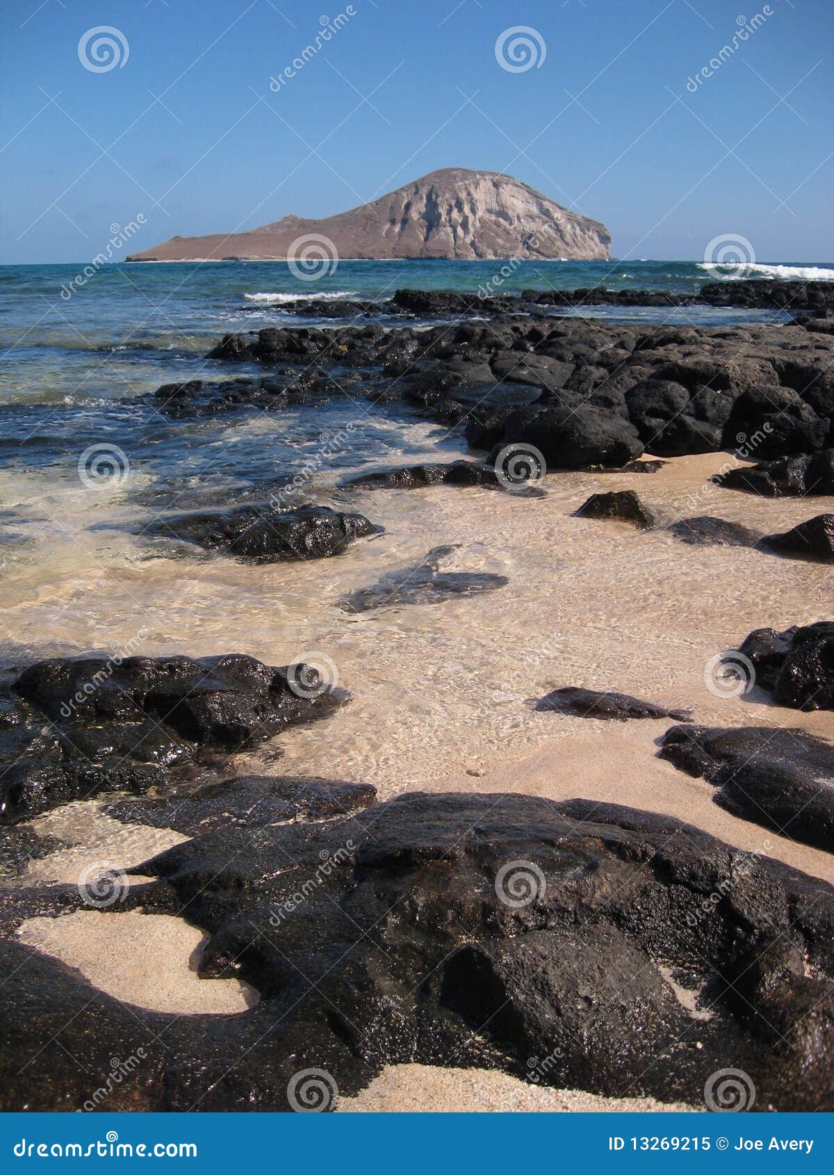 Rabbit island Oahu Hawaii stock image. Image of ocean - 13269215