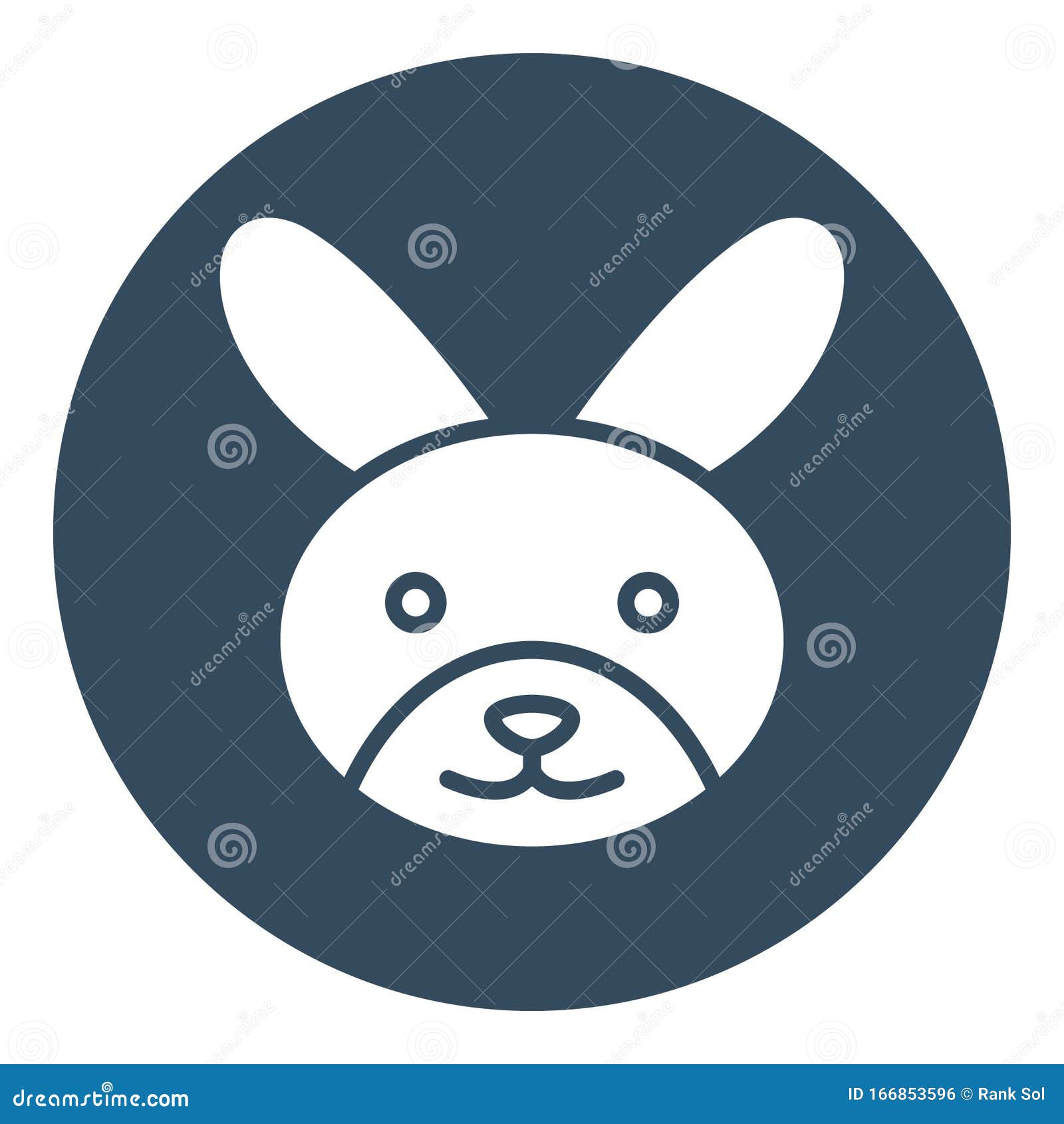 Rabbit Isolated Vector Icon Which Can Be Easily Modified or Edited As ...