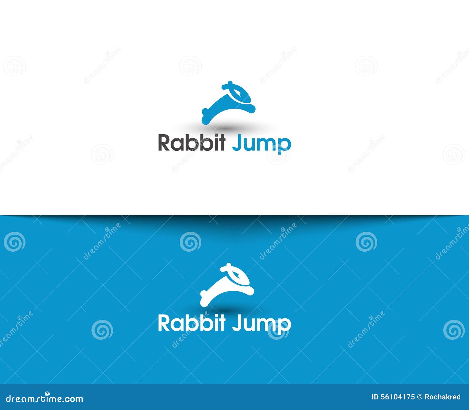 Rabbit Jump Logo stock vector. Illustration of decoration - 56104175
