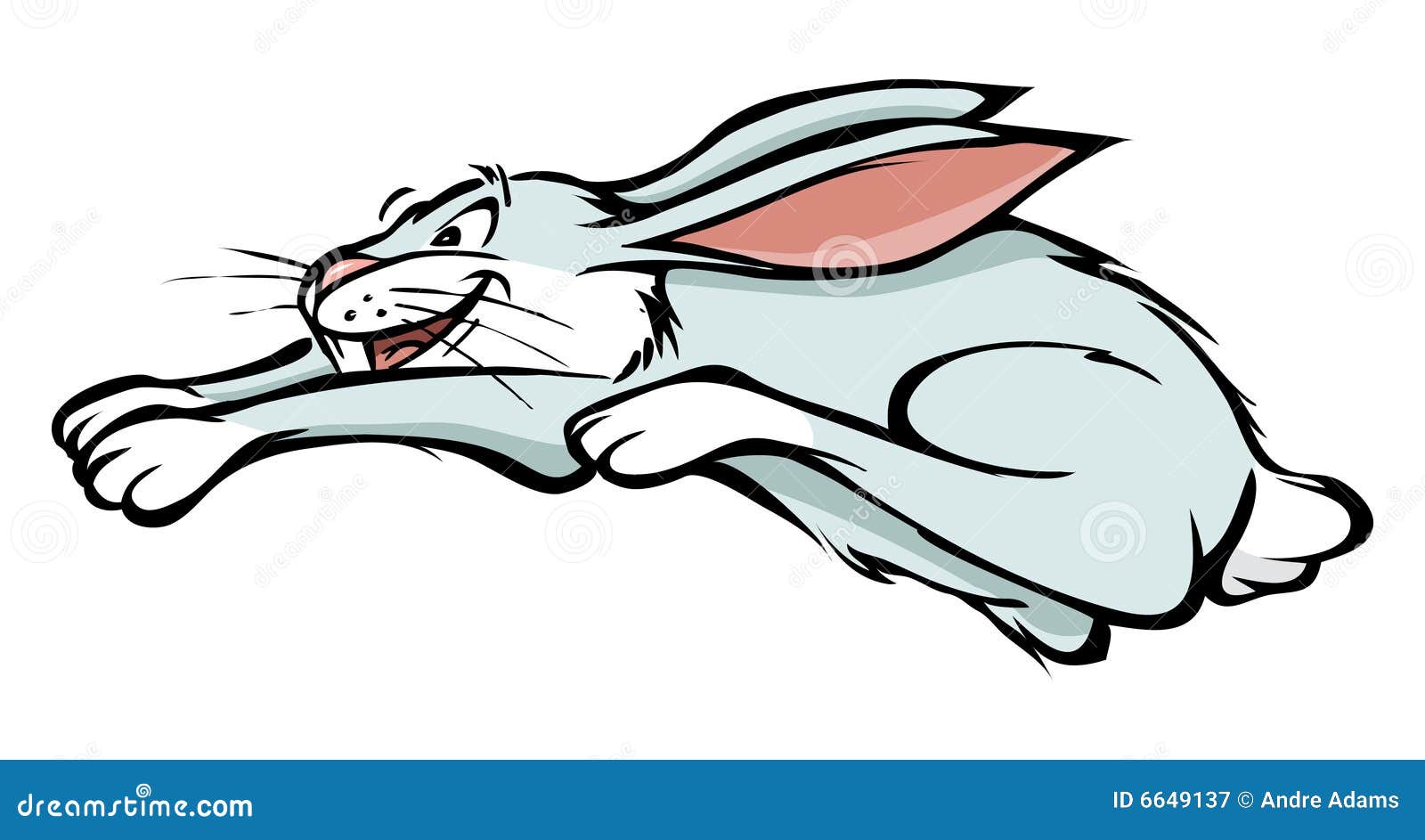 Rabbit jumping stock vector. Illustration of whiskers - 6649137