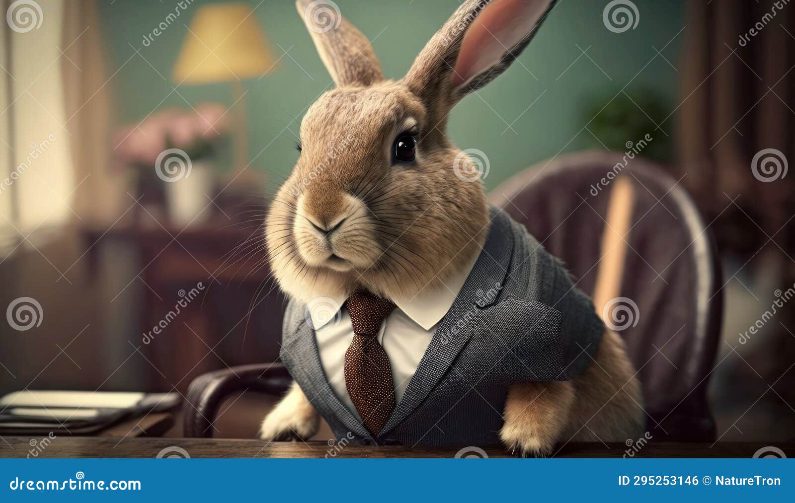 Rabbit on the Floor Rabbit on the Table Rabbit in the Kitchen Stock ...