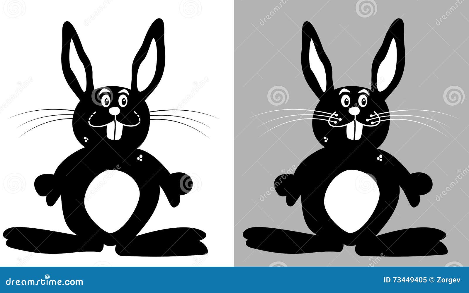 Rabbit with large teeth stock illustration. Illustration of teeth ...