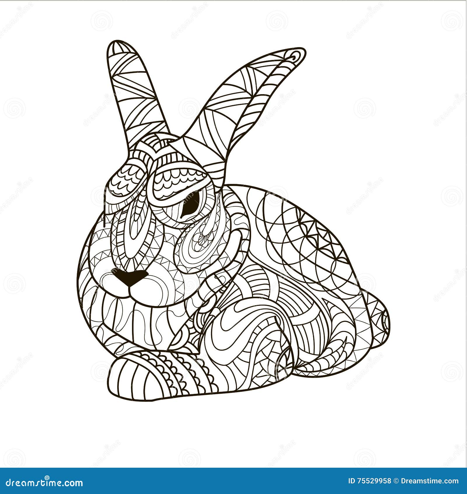 Rabbit line stock photo. Image of jumping, line, animal - 75529958