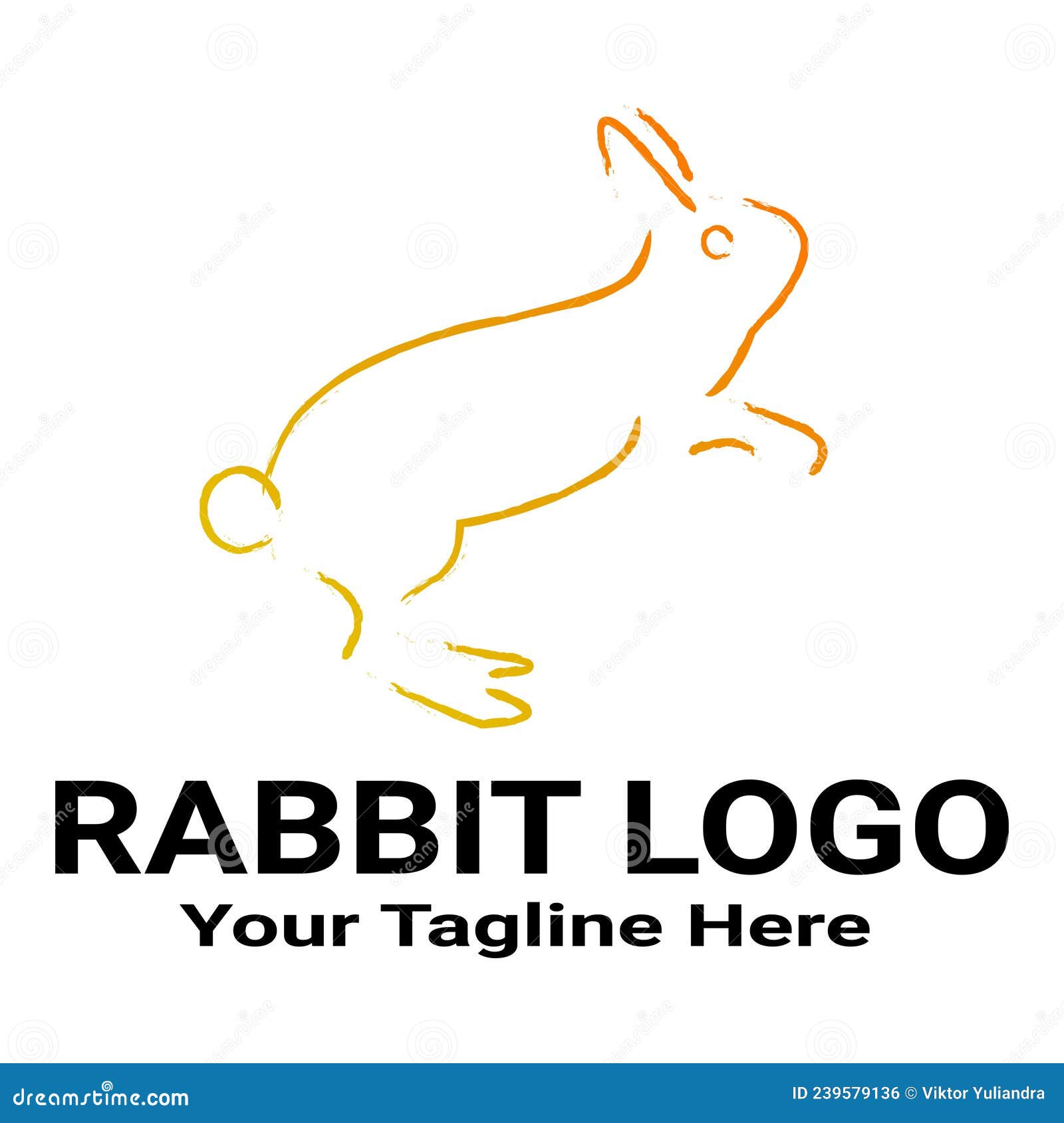 Rabbit Logo Design for Organization and Company Logos. Stock Vector ...