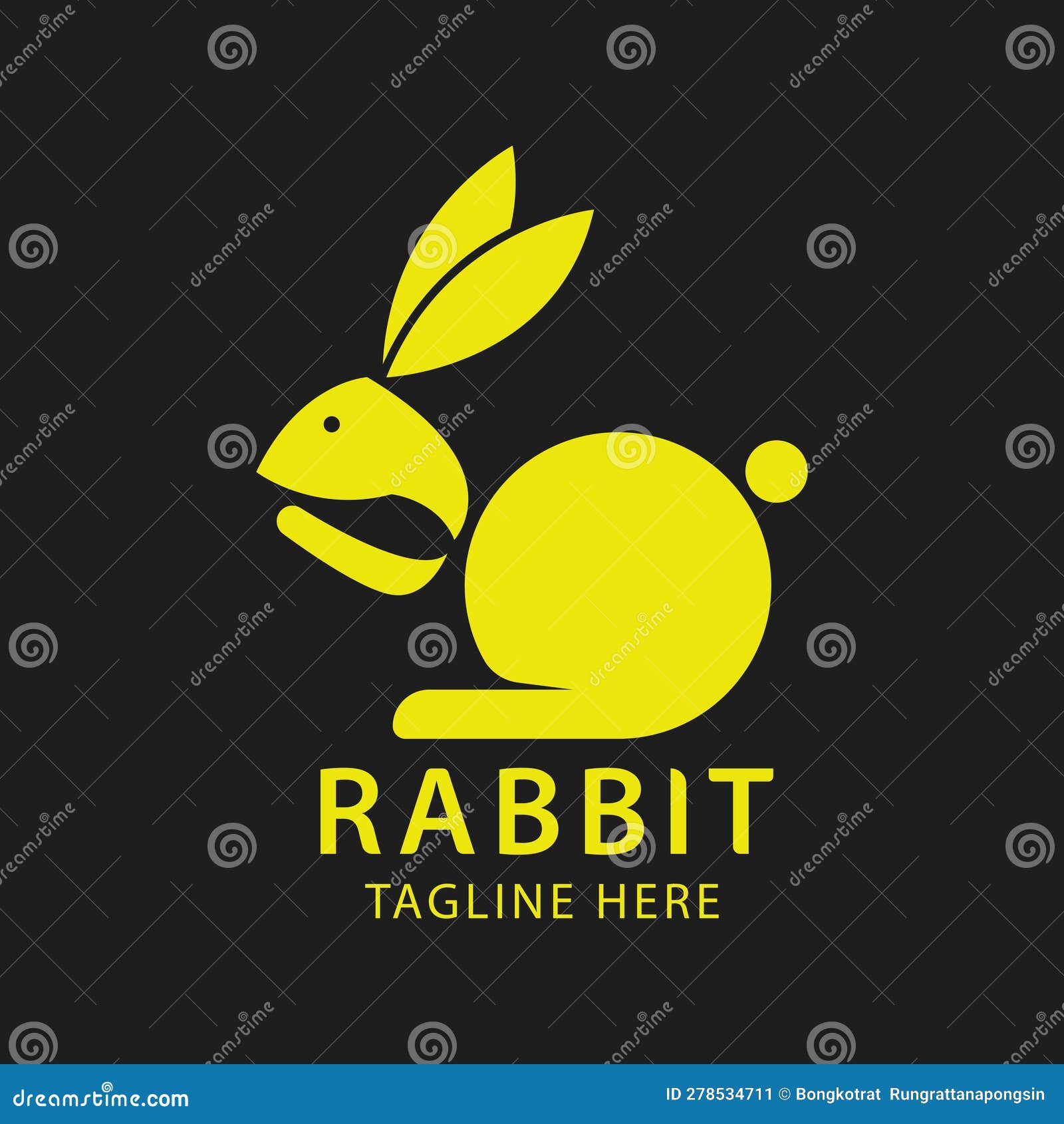 Rabbit Logo Business Template Stock Vector - Illustration of creative ...