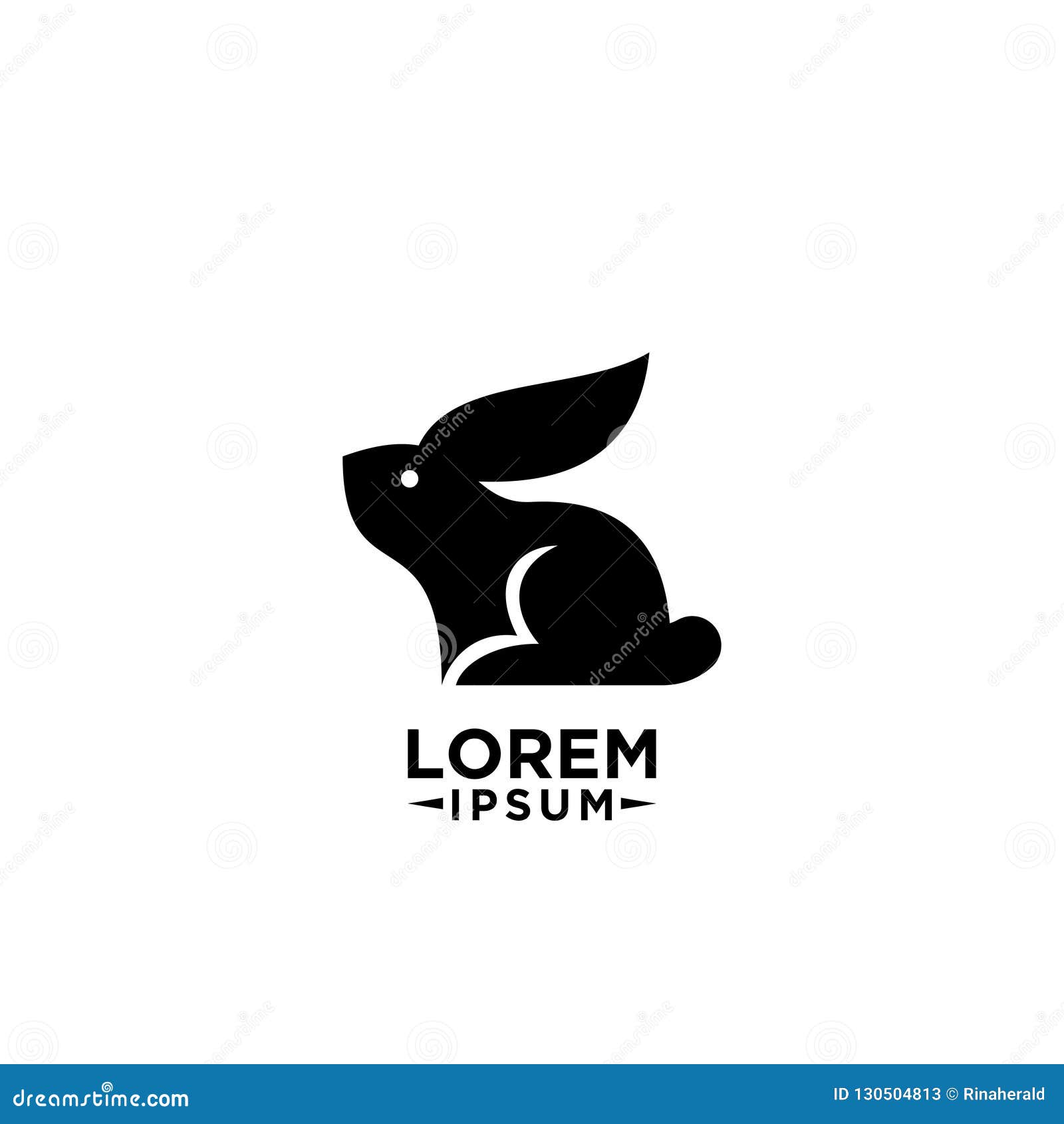 Rabbit Logo Icon Designs Vector Stock Illustration - Illustration of ...