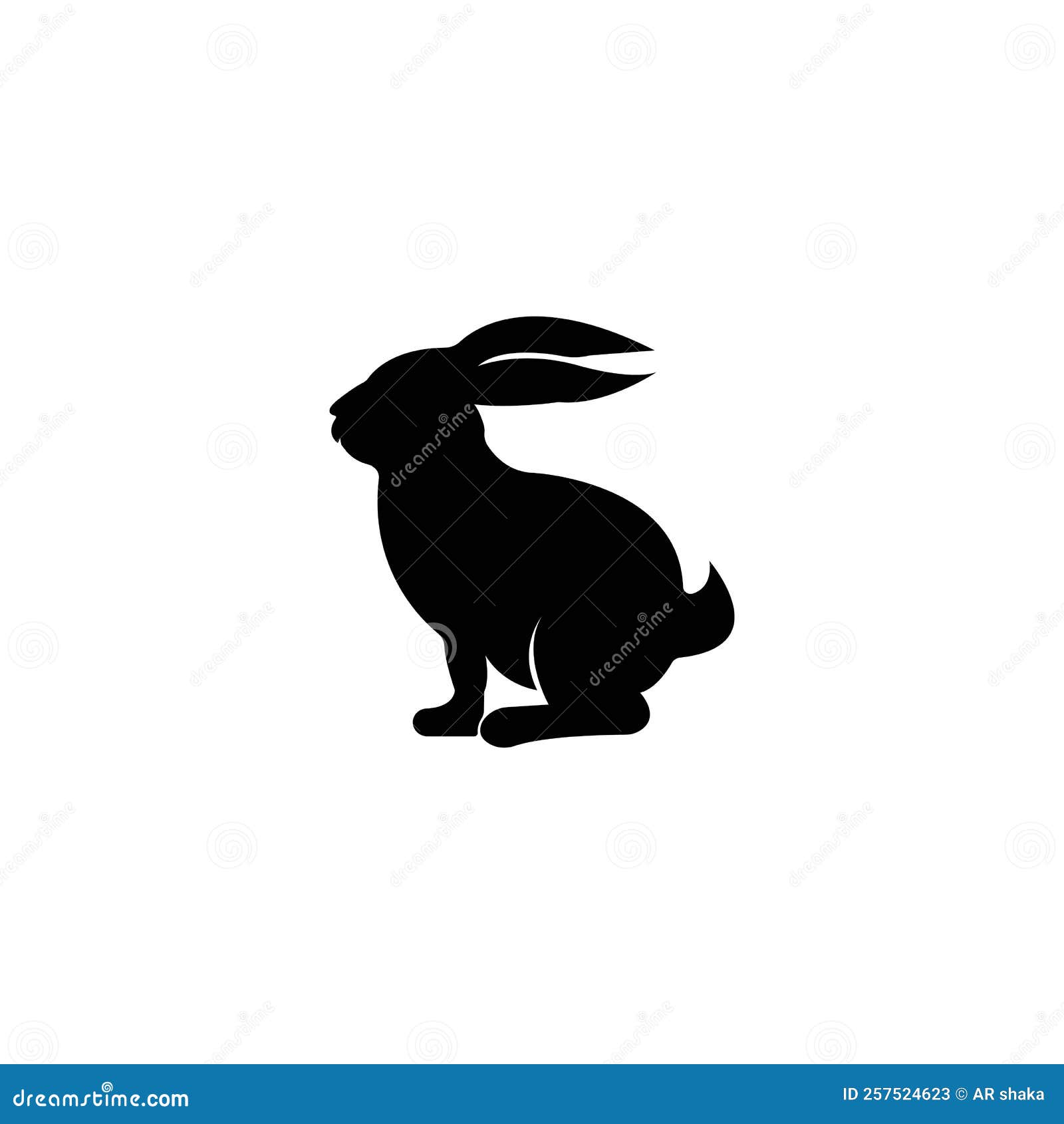 Rabbit Logo Icon Vector Design Stock Vector - Illustration of simple ...