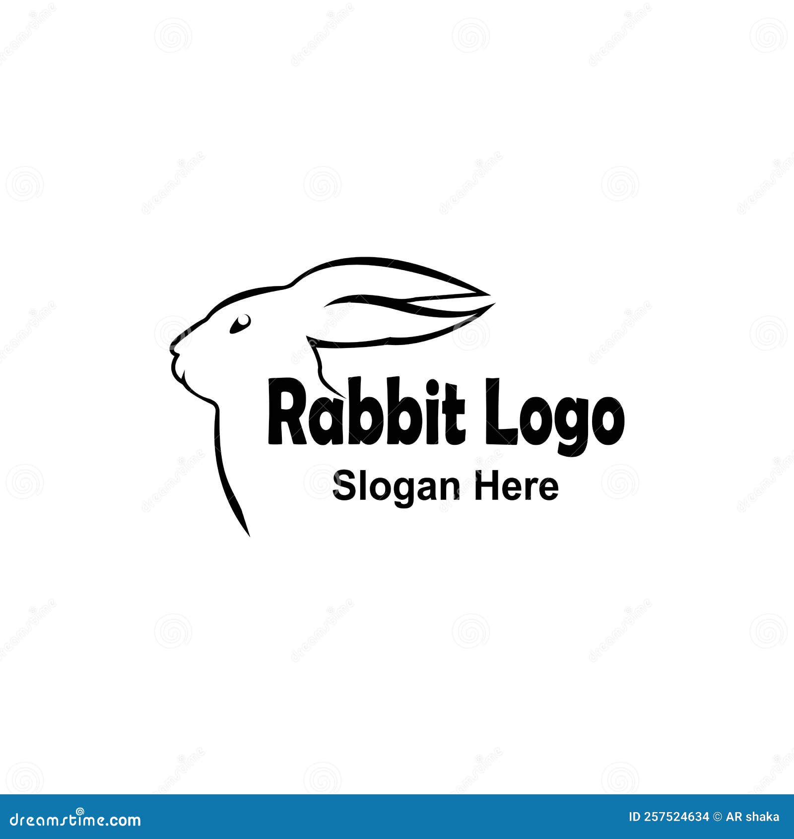 Rabbit Logo Icon Vector Design Stock Vector - Illustration of graphic ...