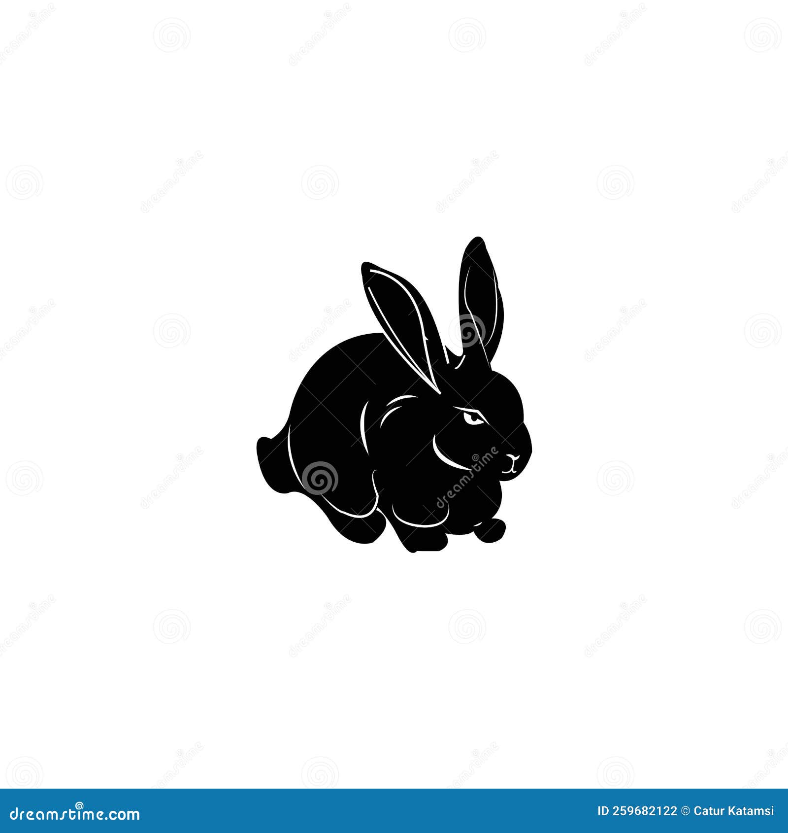 Rabbit logo icon vector stock illustration. Illustration of design ...