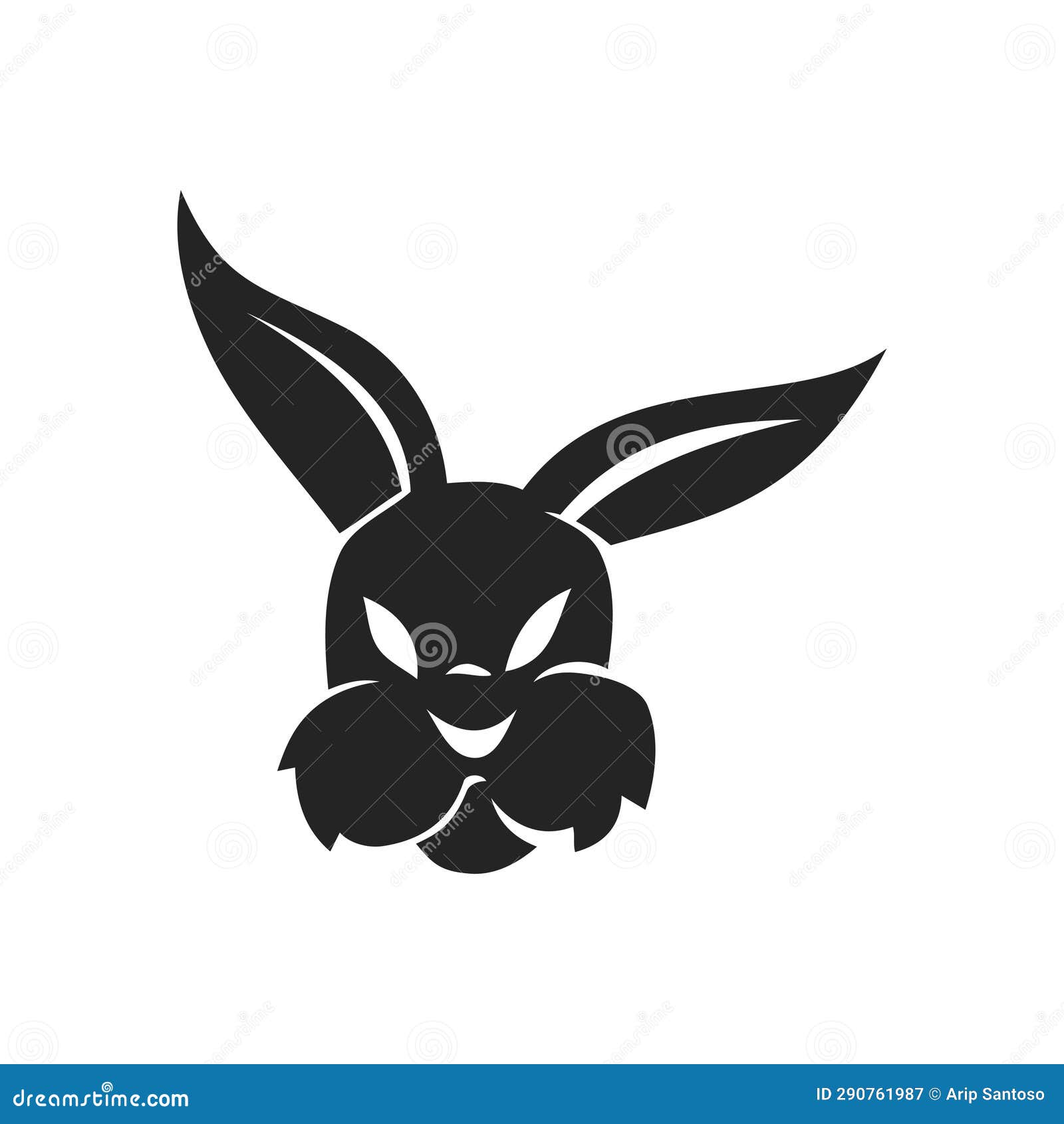 Rabbit Logo Template Isolated. Brand Identity. Icon Abstract Vector ...