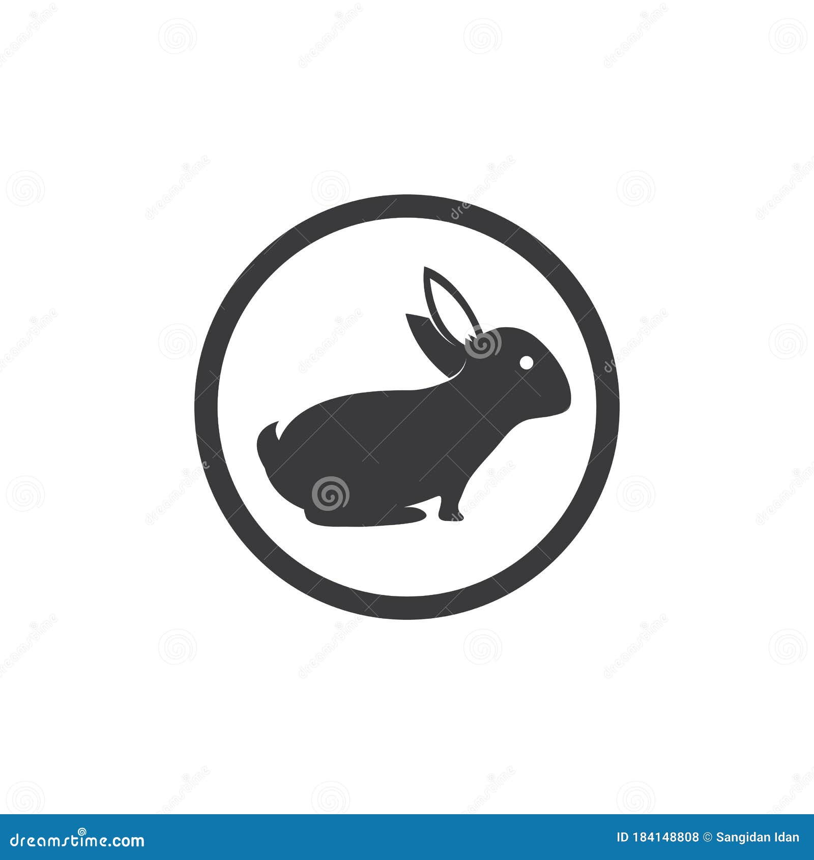 Rabbit Logo Template Vector Icon Illustration Stock Vector ...