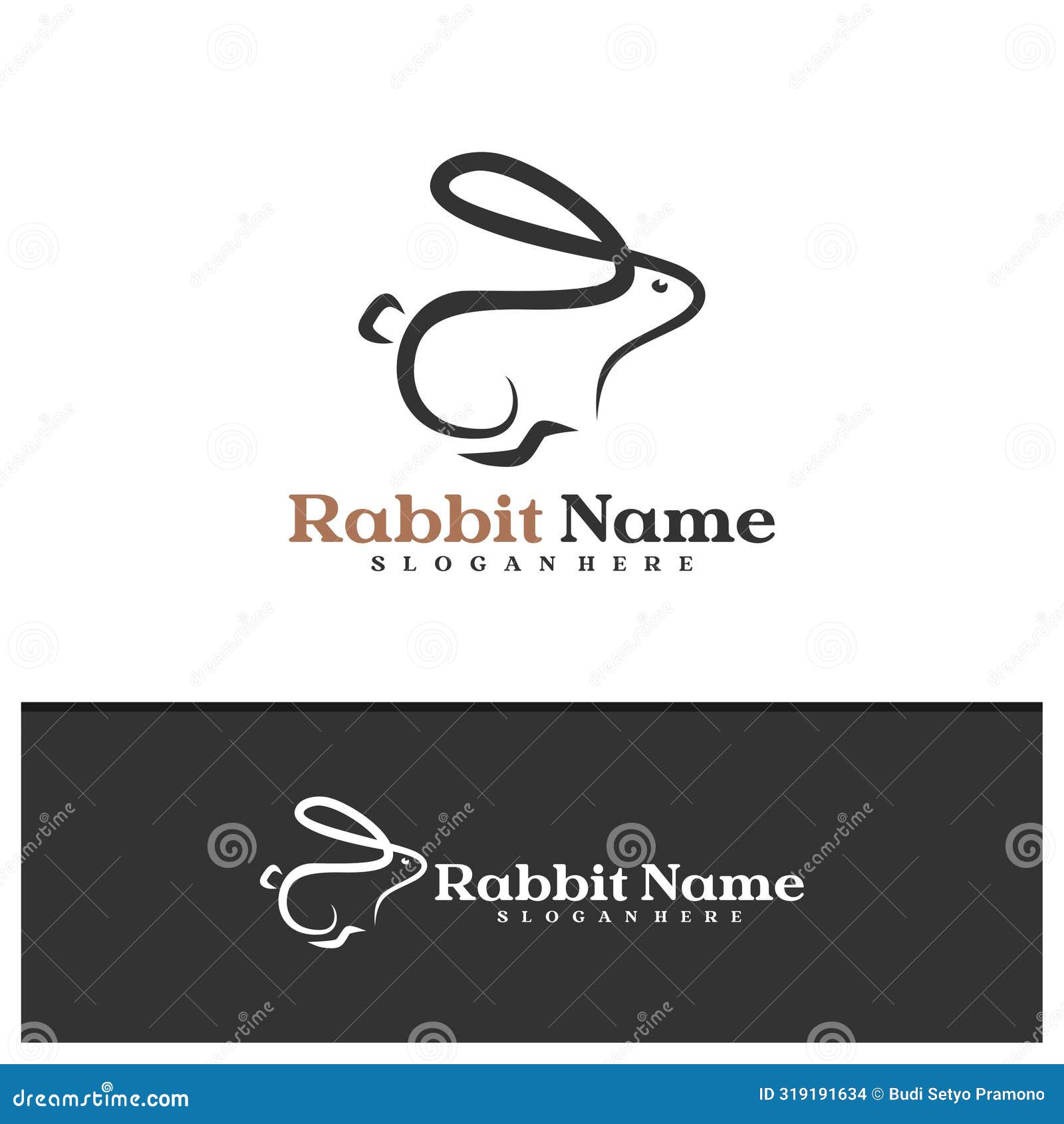 Rabbit Logo Vector Template, Creative Rabbit Head Logo Design Concepts ...