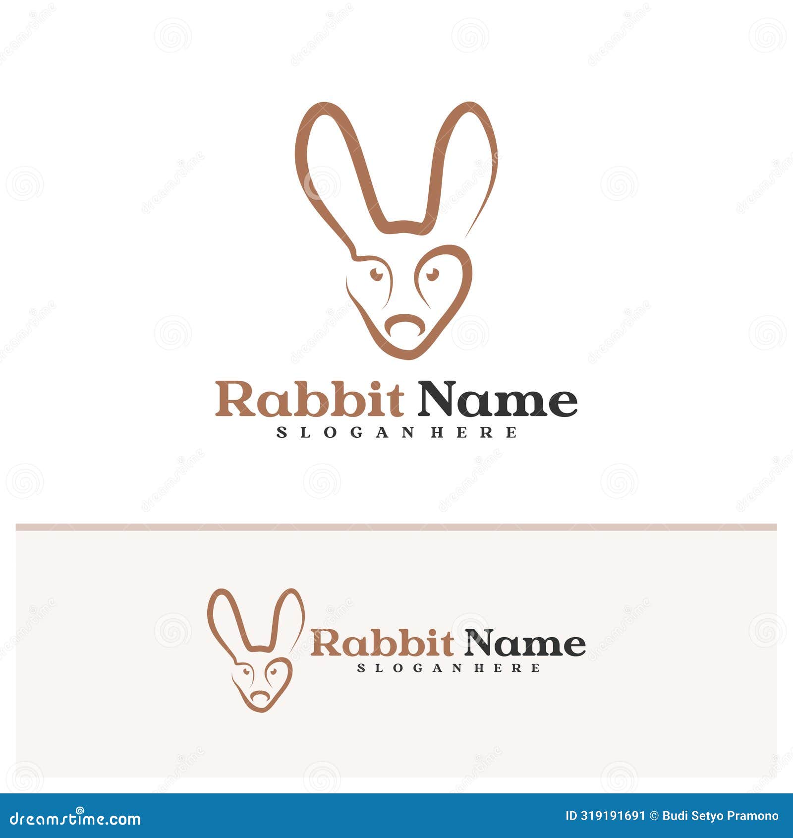 Rabbit Logo Vector Template, Creative Rabbit Head Logo Design Concepts ...