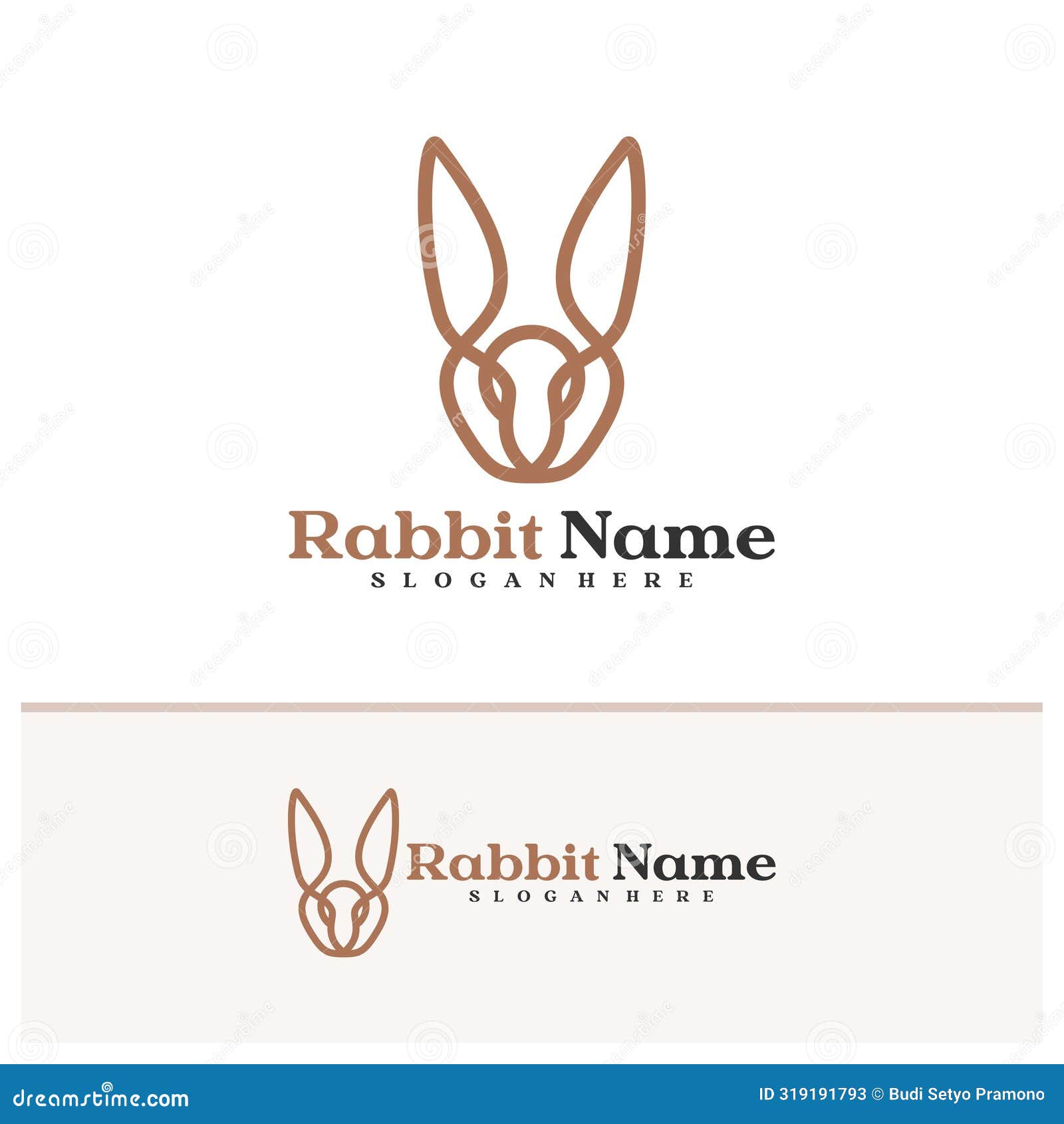 Rabbit Logo Vector Template, Creative Rabbit Head Logo Design Concepts ...