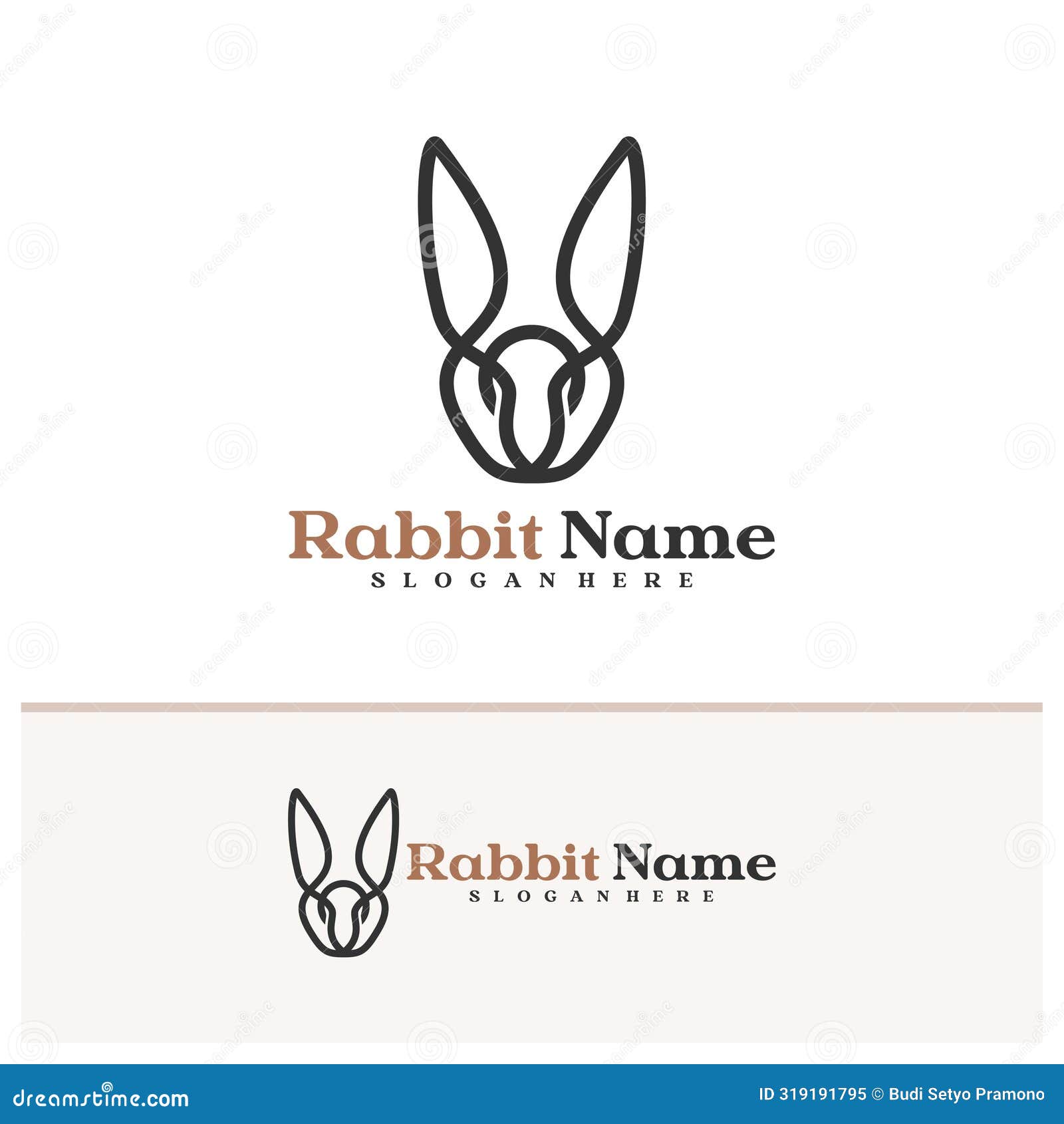 Rabbit Logo Vector Template, Creative Rabbit Head Logo Design Concepts ...