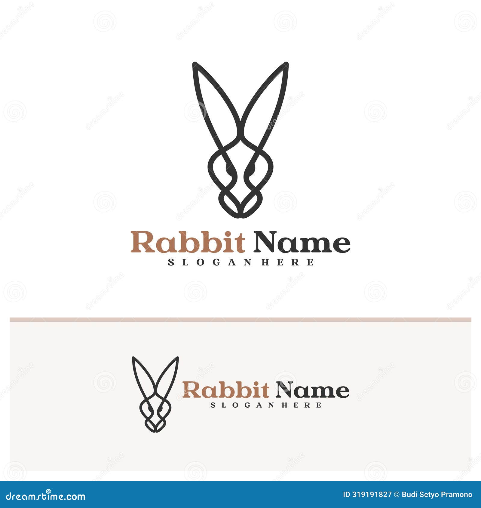 Rabbit Logo Vector Template, Creative Rabbit Head Logo Design Concepts ...