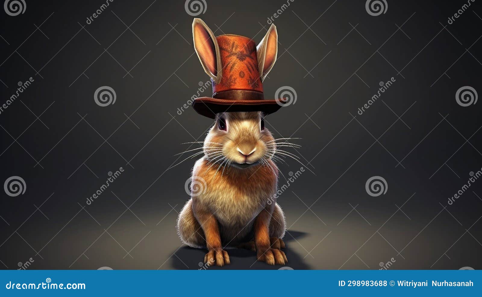 Rabbit in a Magician Hat. Generative Ai Stock Photo - Image of color ...