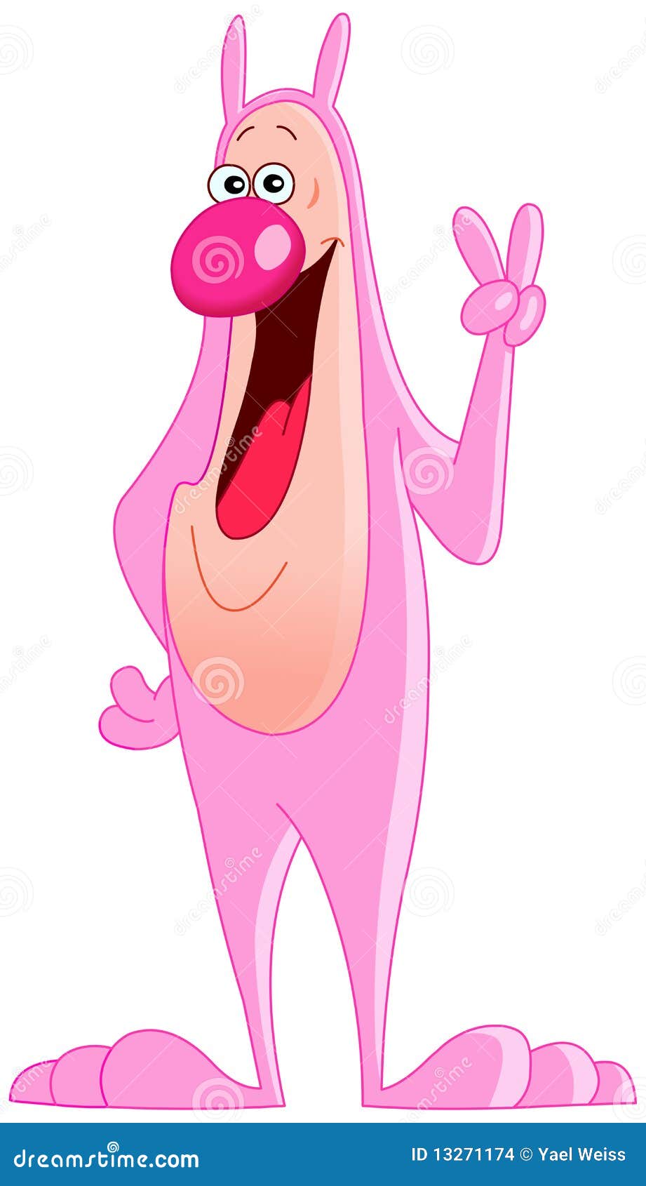 Rabbit man stock vector. Illustration of celebration - 13271174