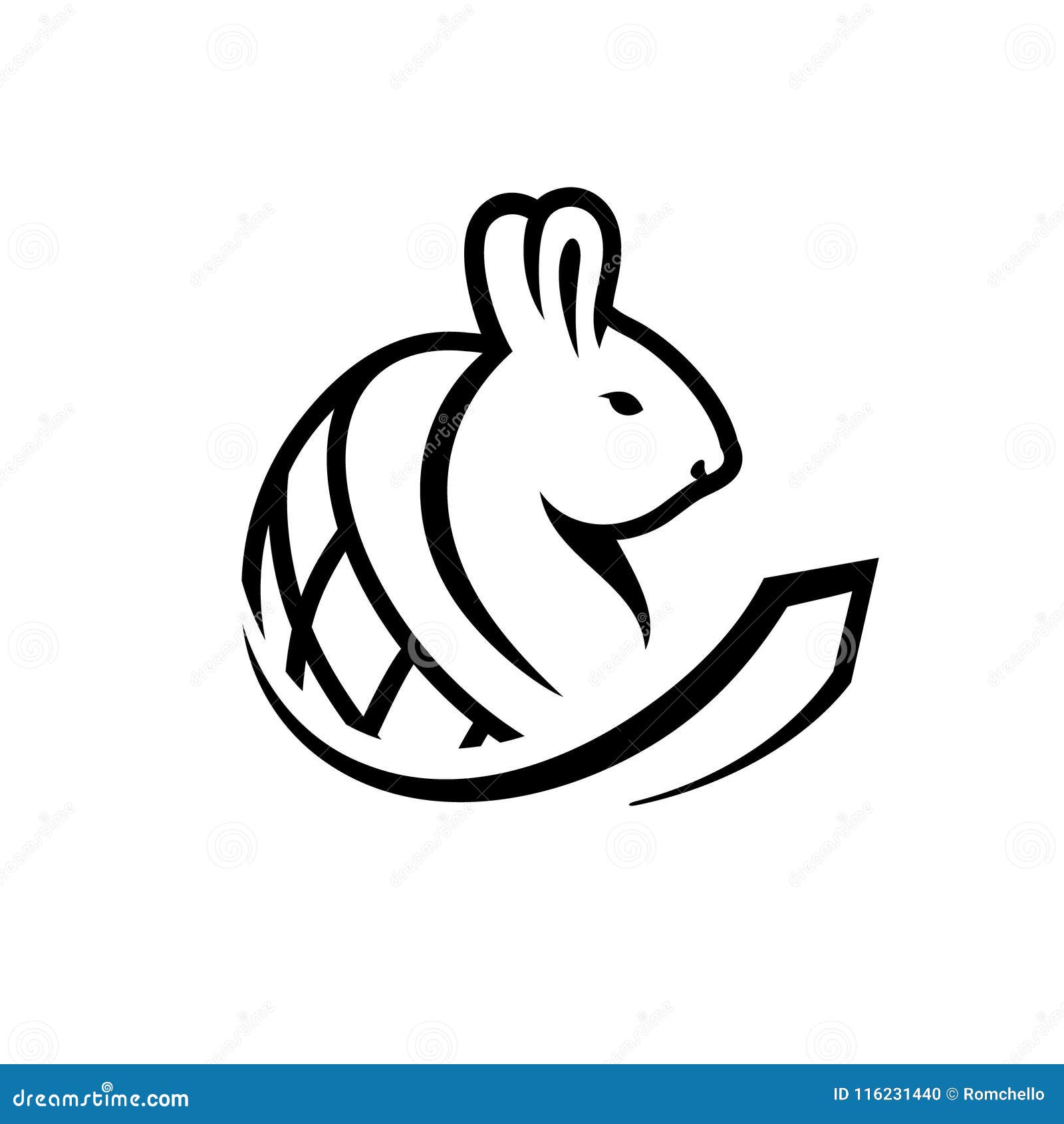 Rabbit meat sign stock vector. Illustration of food - 116231440