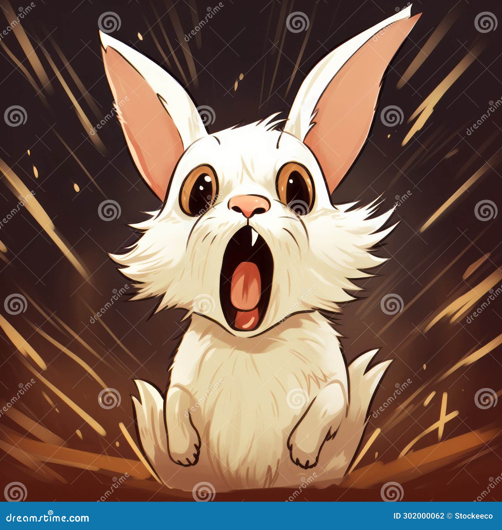 Zot Anime Bunny Rabbit Illustration Exaggerated Expressions in ...