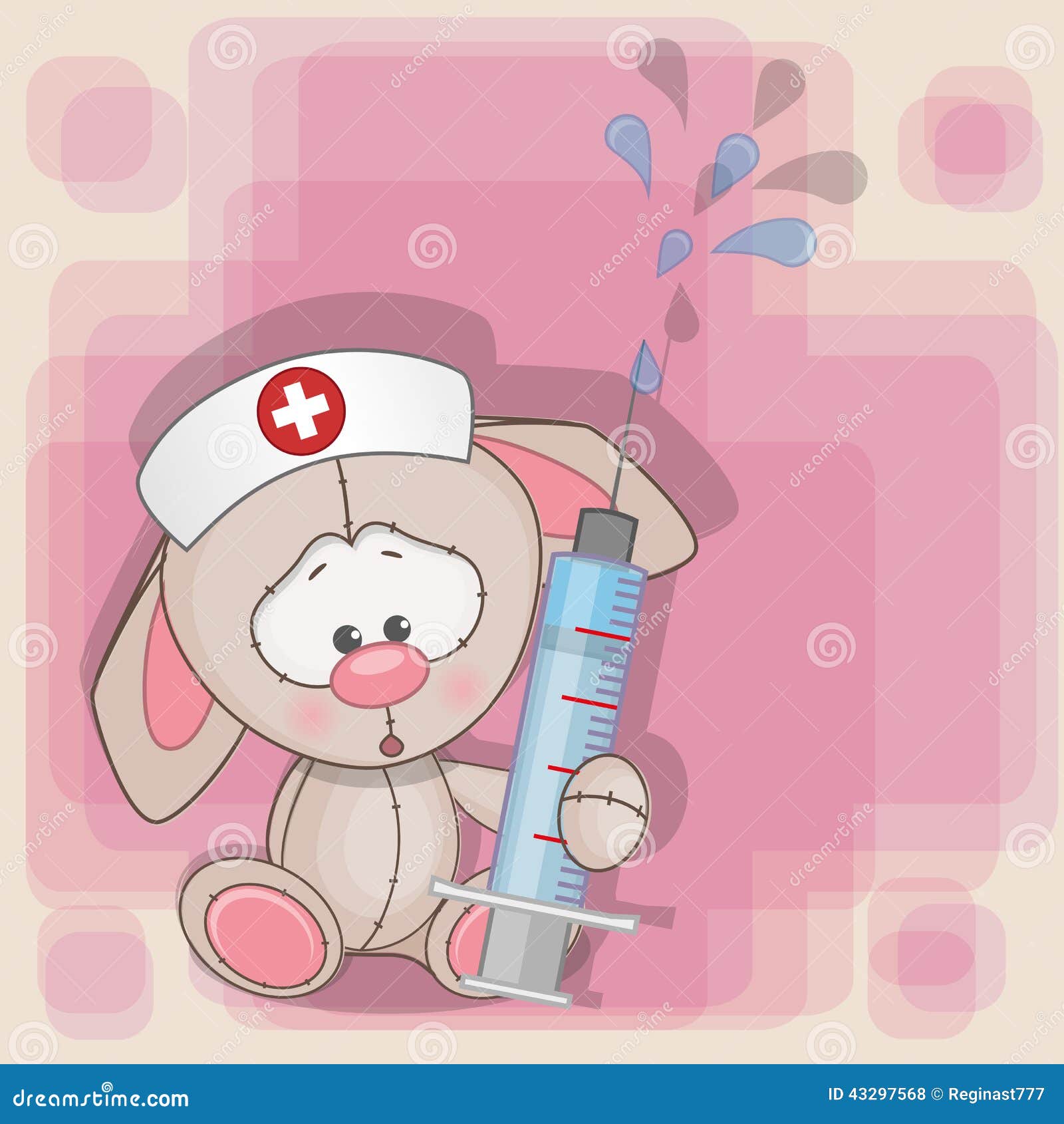 Rabbit nurse stock vector. Illustration of hunting, design - 43297568