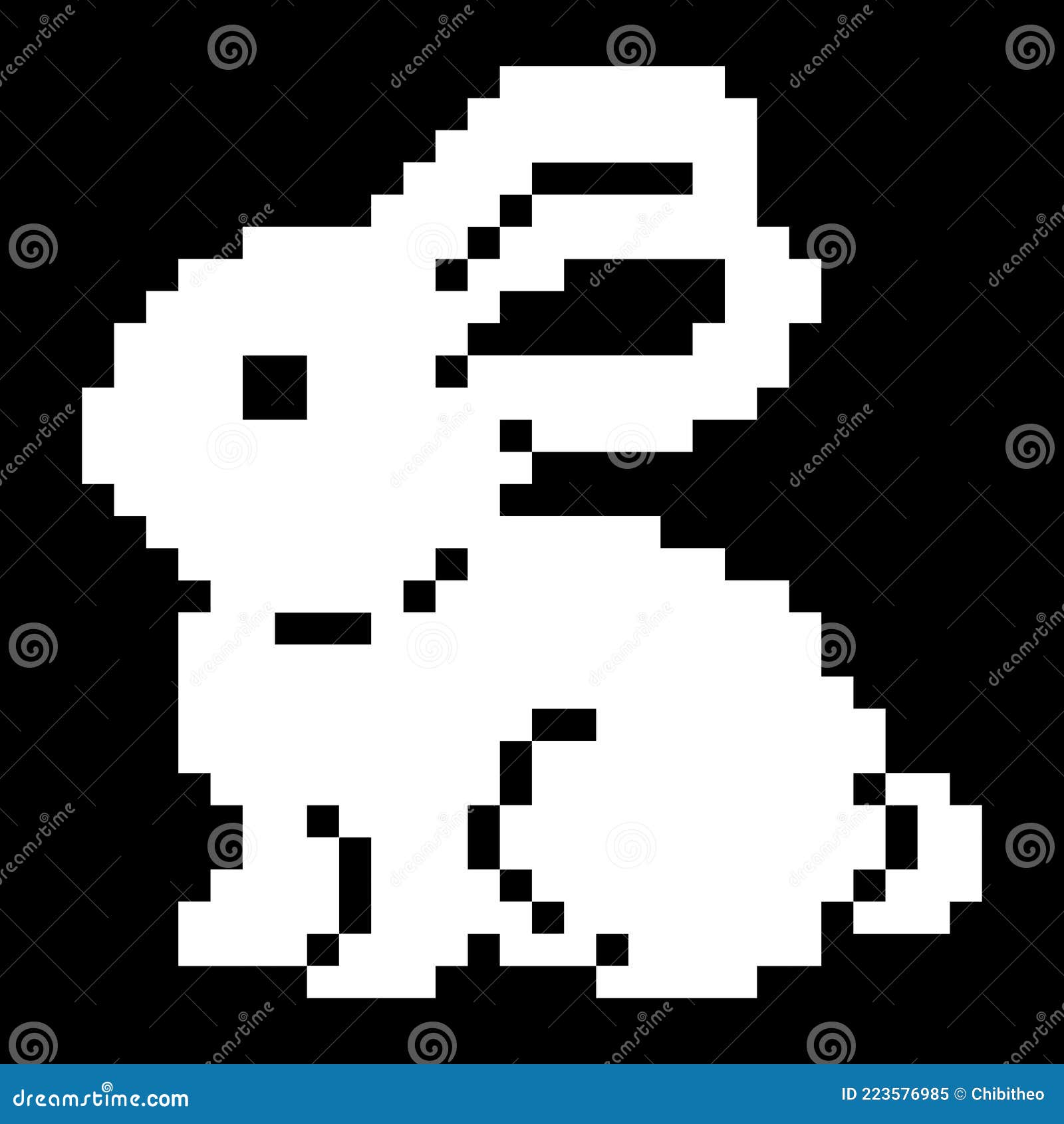 Rabbit Pattern. Pixel Rabbit Image Stock Illustration - Illustration of ... Rabbit Pattern. Pixel Rabbit Image Stock Illustration - Illustration of ...