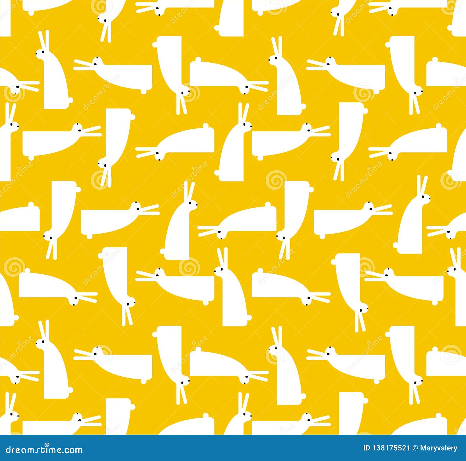 Seamless Hare Pattern. Cute Little Bunny On A Pink Background. Cute ...