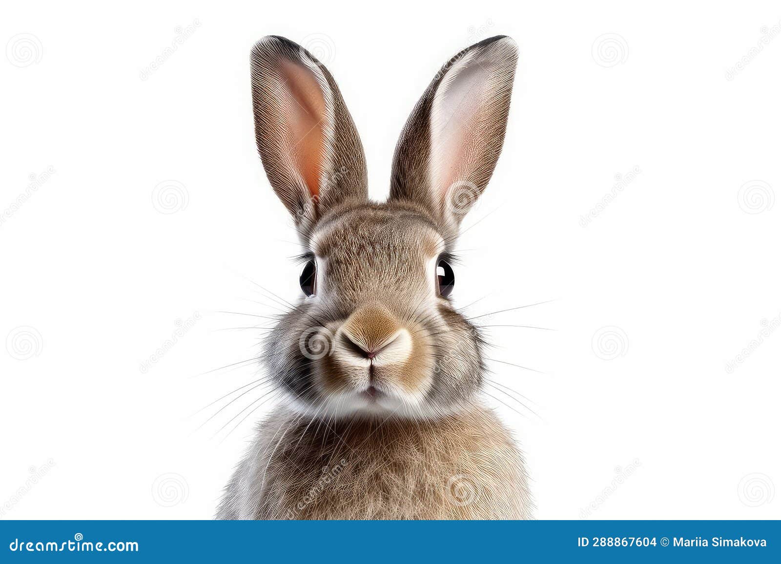 Rabbit Photo Realistic Illustration - Generative AI. Stock Illustration ...