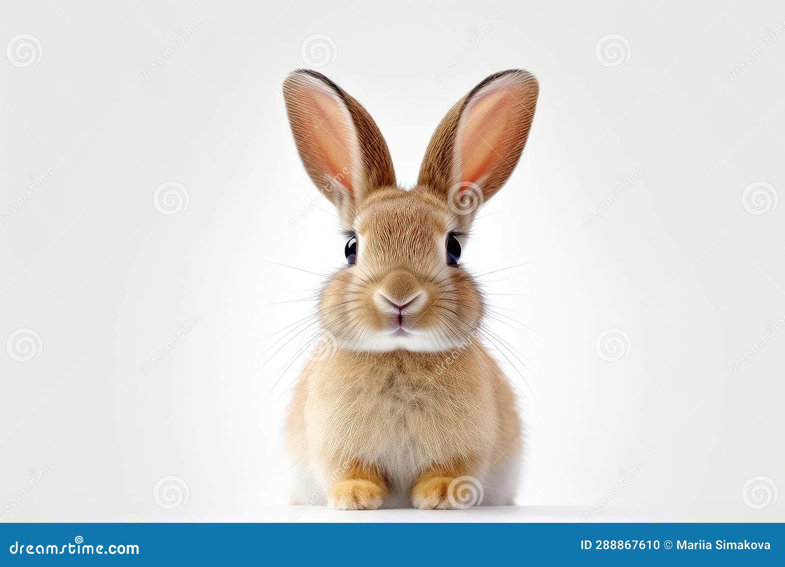 Rabbit Photo Realistic Illustration - Generative AI. Stock Illustration ...