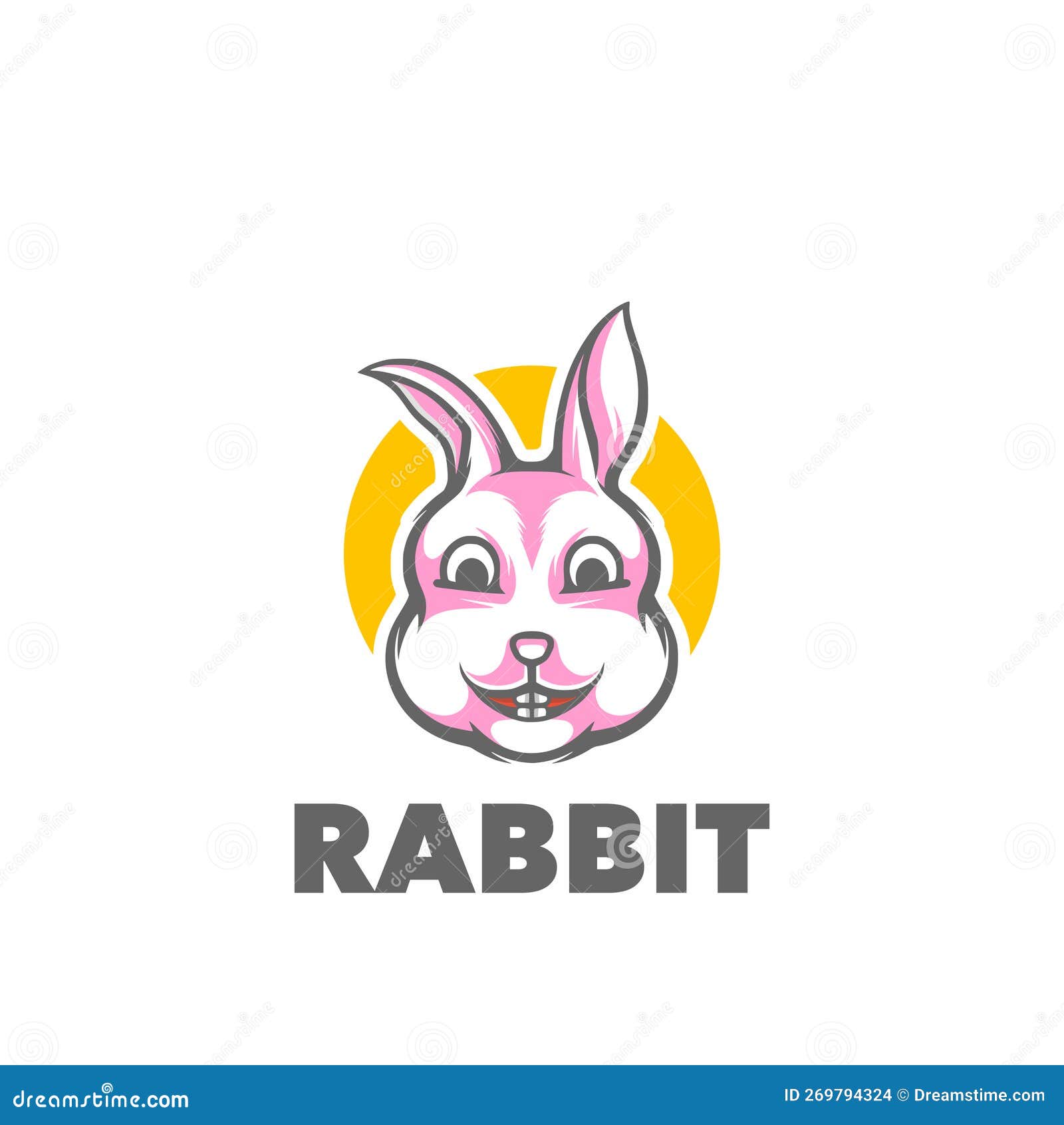 Rabbit head logo stock vector. Illustration of mammal - 269794324