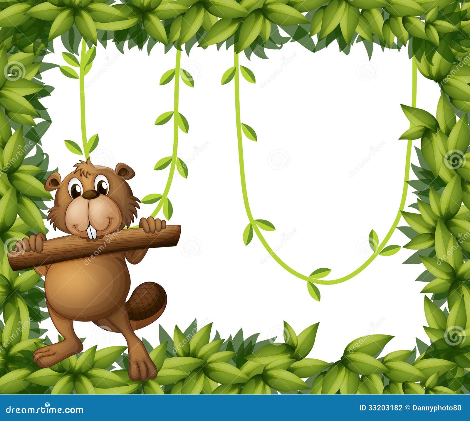 Plant Frame Of Pastel Color Watercolor Painting Texture Cartoon Vector ...