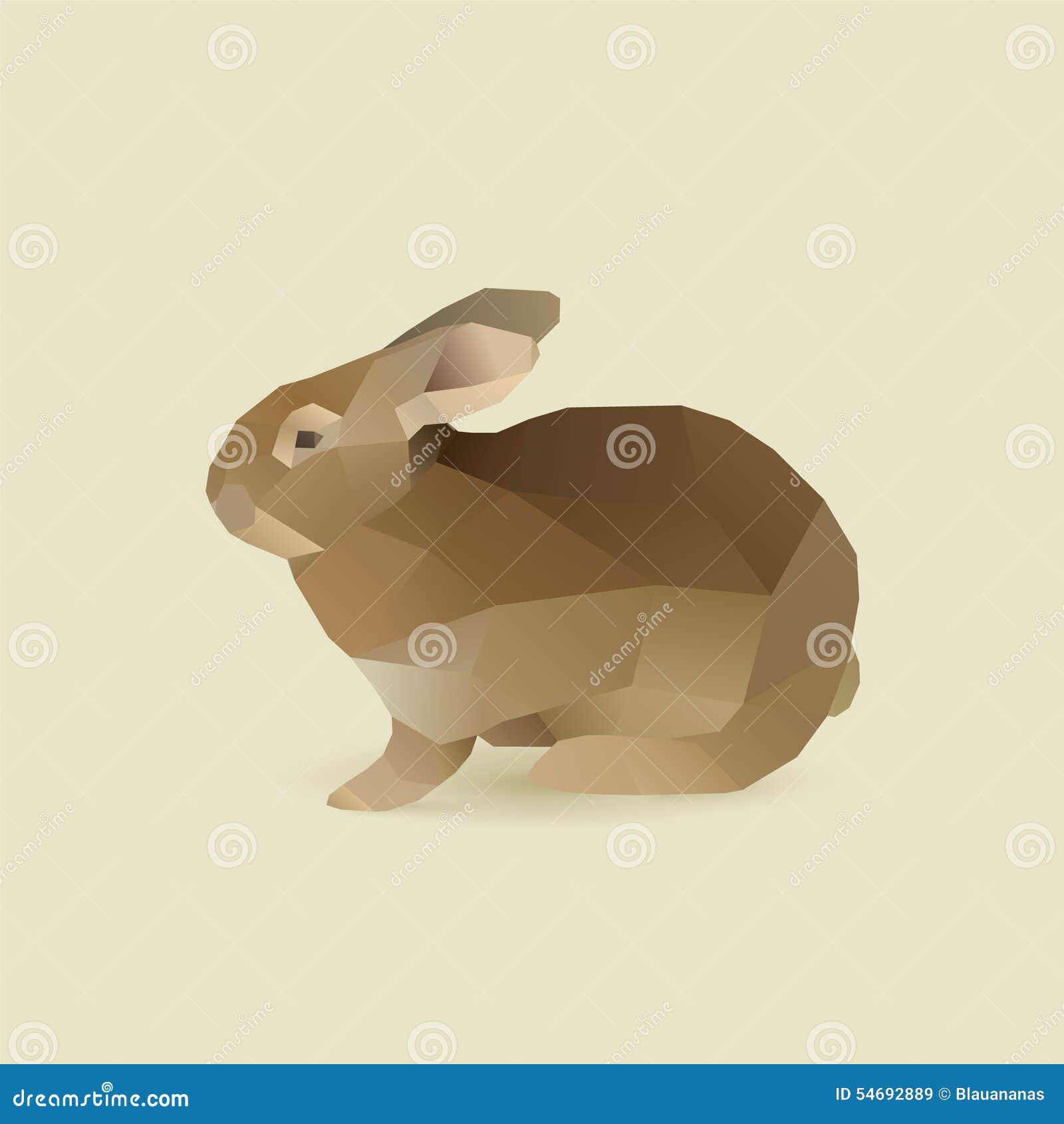 Rabbit stock vector. Illustration of animal, hare, shape - 54692889