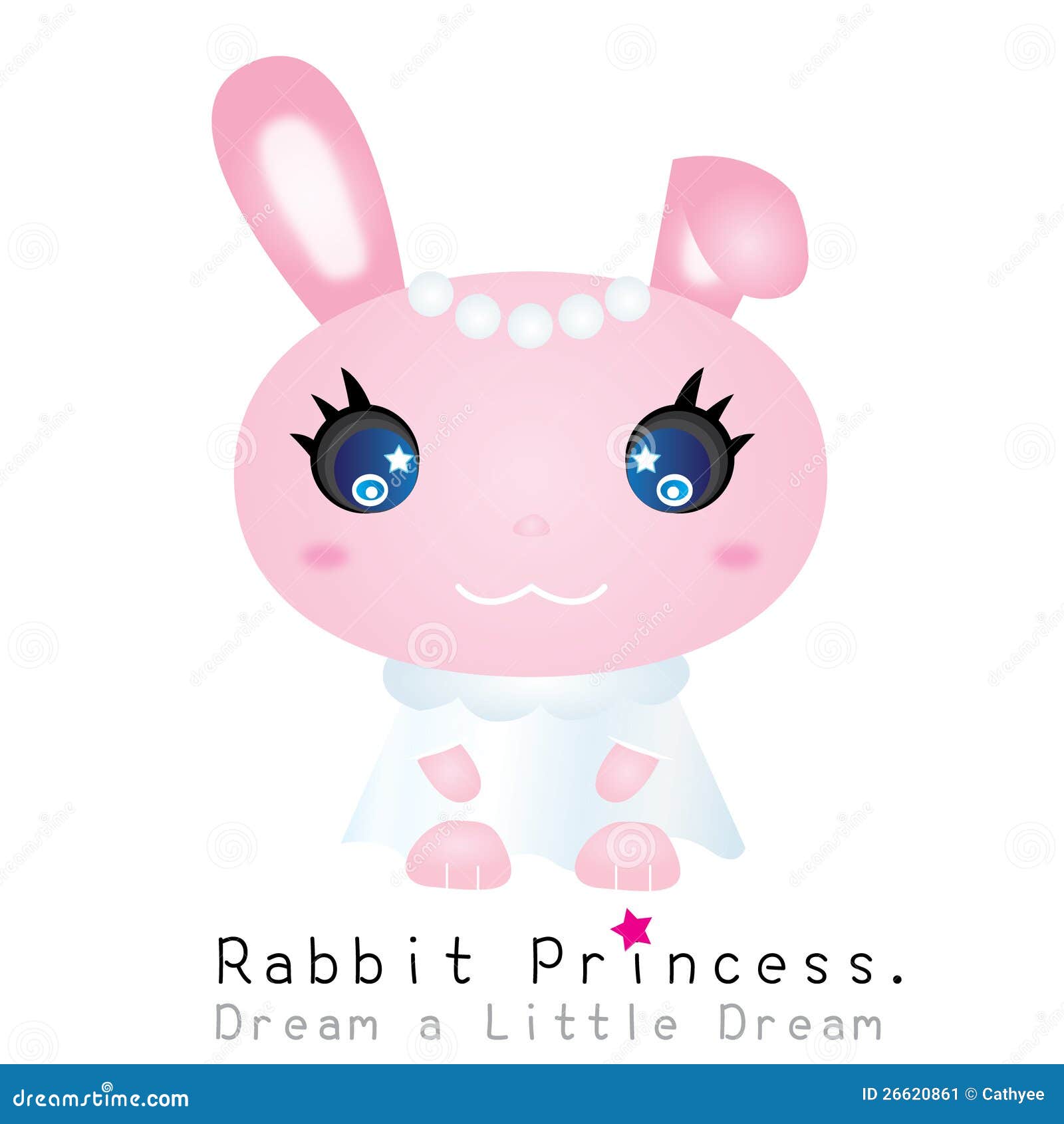 Rabbit Princess Character stock vector. Illustration of angel - 26620861