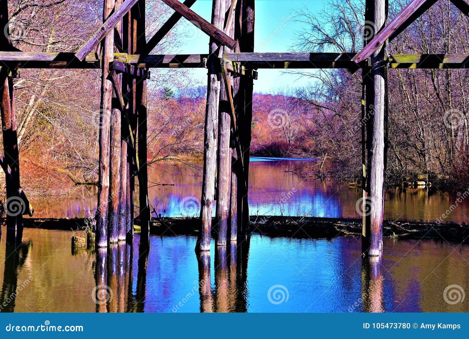 Scenes from the Hamilton Dam on the Rabbit River, Hamilton MI Stock ...