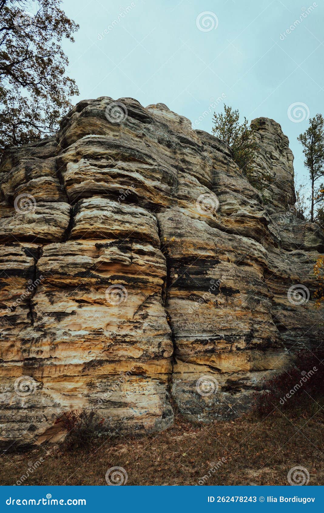 Rabbit Rock Wisconsin stock image. Image of wood, wall - 262478243