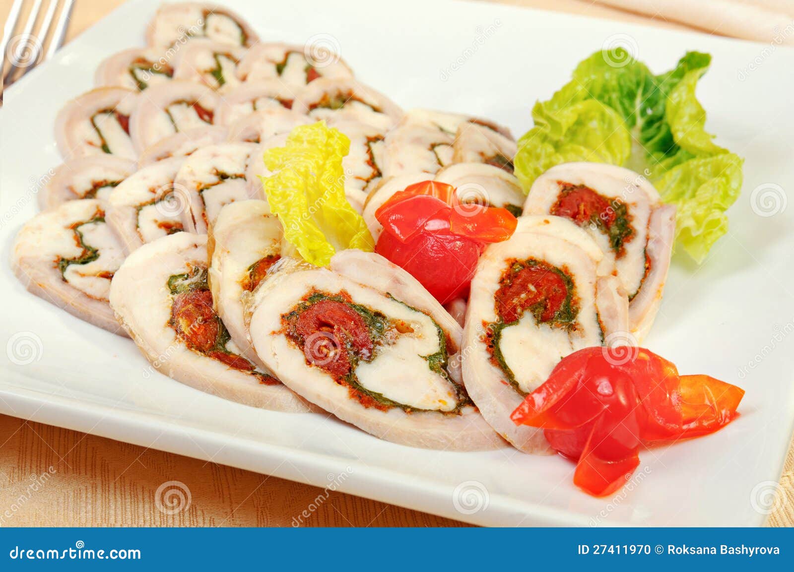 Rabbit roll stock photo. Image of cuisine, cafe, cooked - 27411970