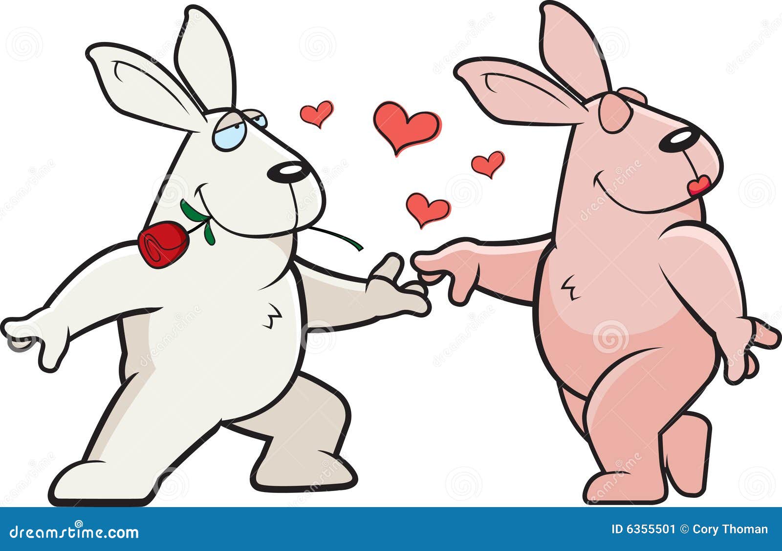 Rabbit Romance stock vector. Illustration of romance, bunny - 6355501