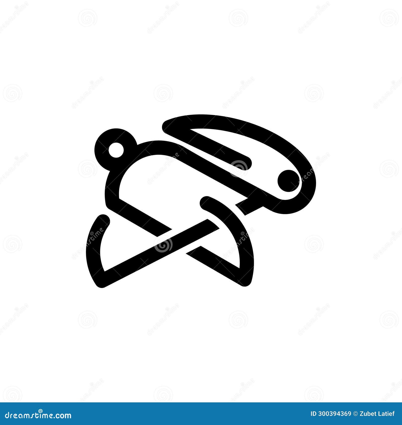 Rabbit Runner Line Minimalist Logo Design, Vector of Rabbit is Running ...