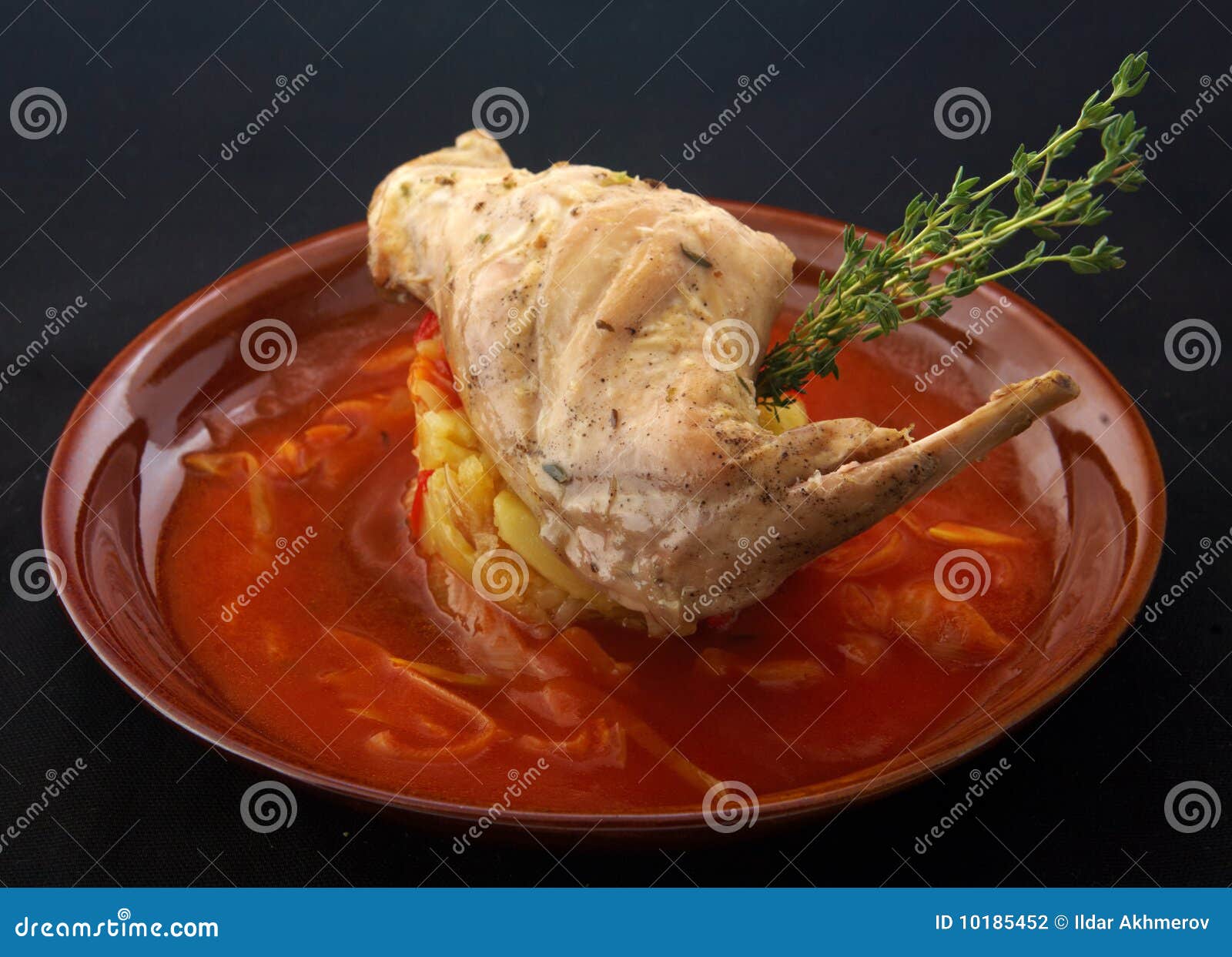 Rabbit s leg stock photo. Image of cooking, fried, rabbit - 10185452