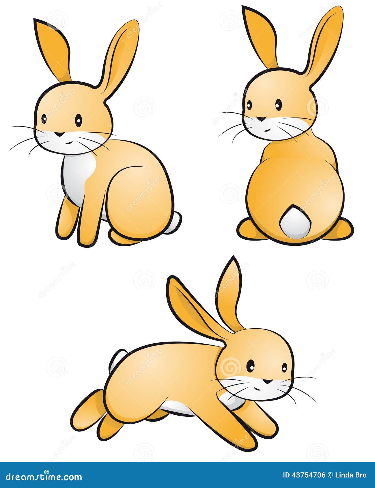 Rabbit-set stock vector. Illustration of nature, bunny - 43754706